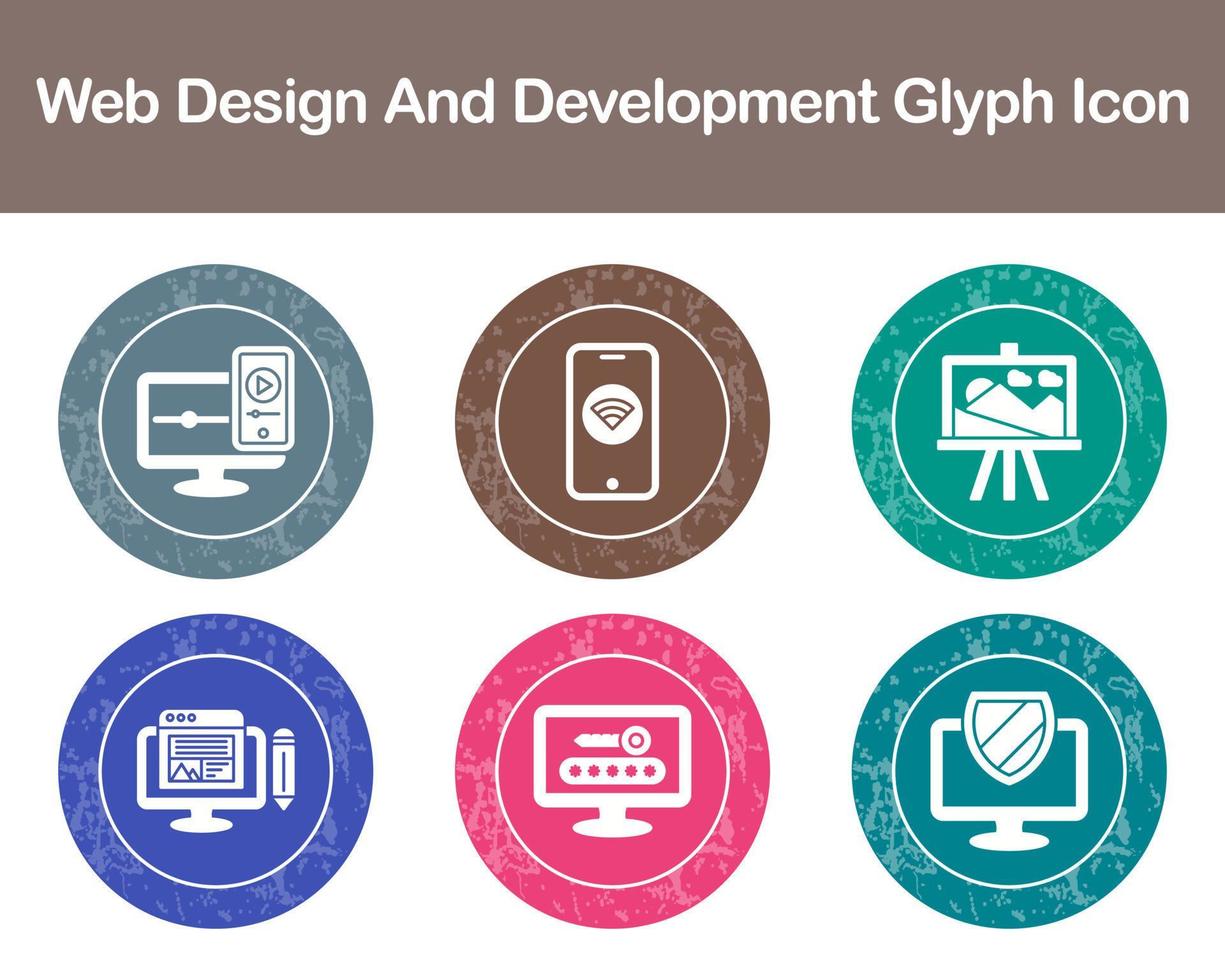 Web Design And Development Vector Icon Set 20705027 Vector Art at Vecteezy