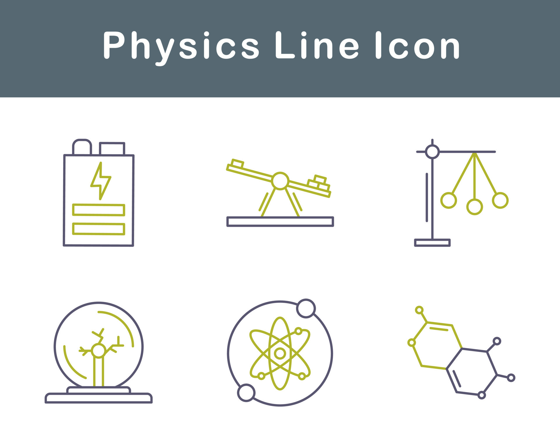 Physics Vector Icon Set 20708183 Vector Art at Vecteezy