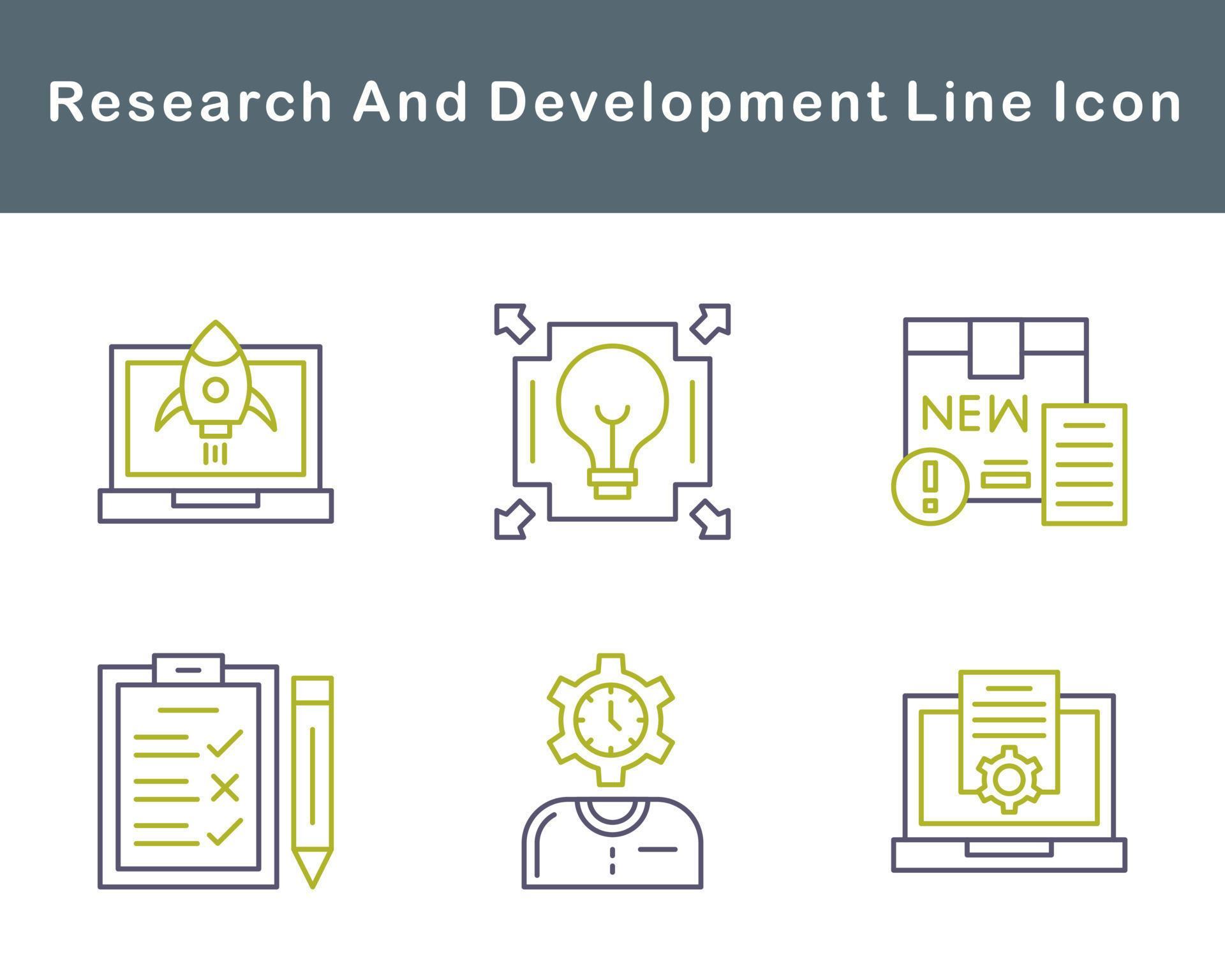 Research And Development Vector Icon Set 20708200 Vector Art at Vecteezy