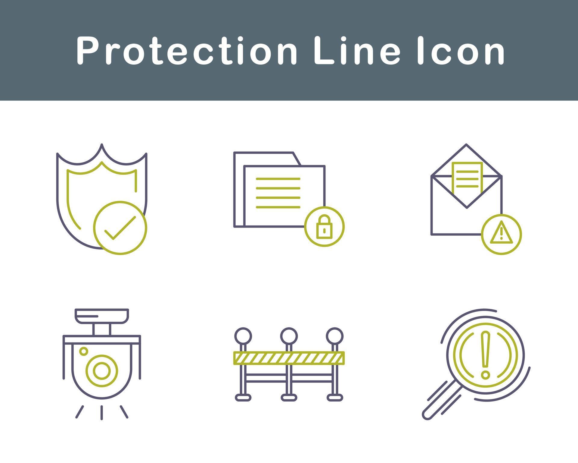 Protection Vector Icon Set 20708201 Vector Art at Vecteezy