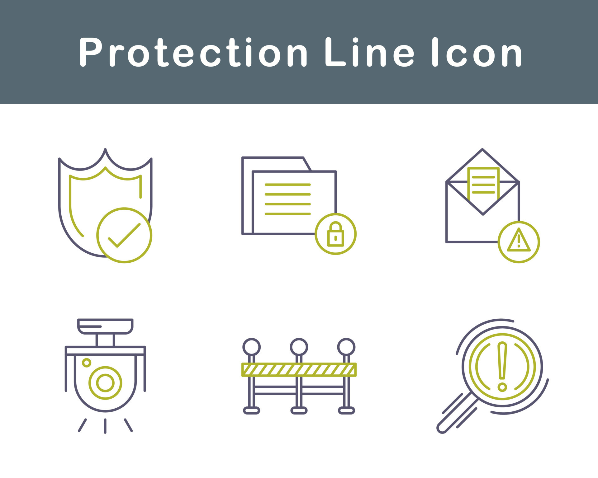 Protection Vector Icon Set 20708201 Vector Art at Vecteezy