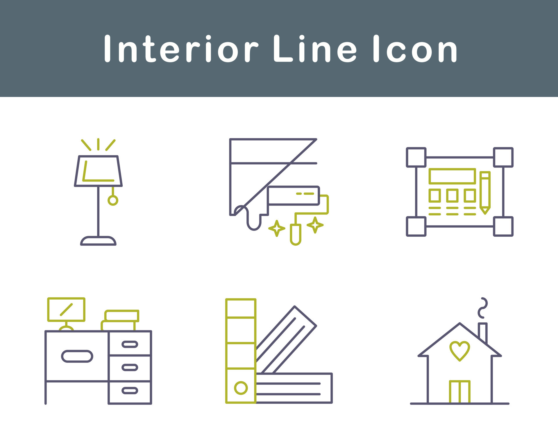 Interior Vector Icon Set 20708203 Vector Art at Vecteezy