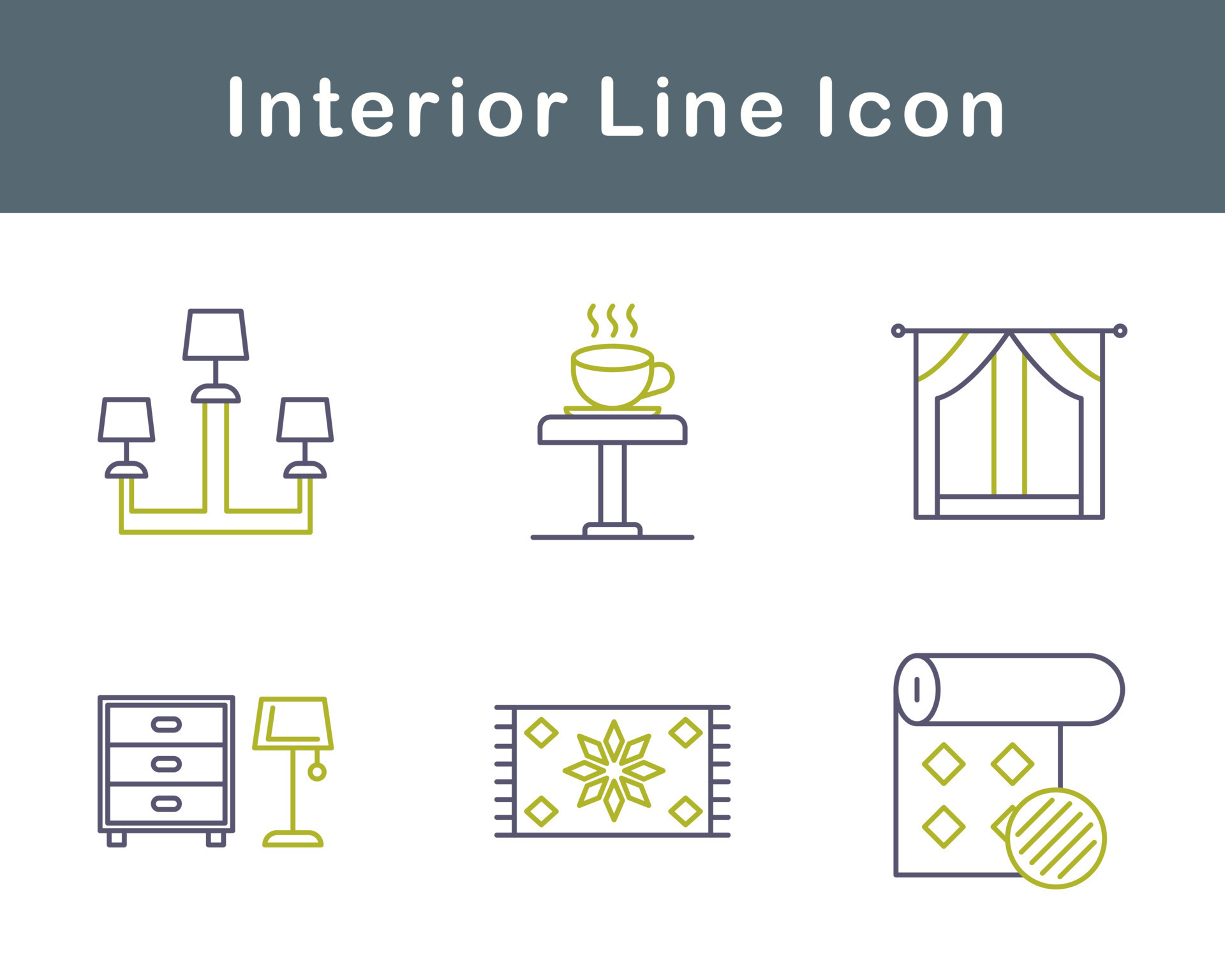 Interior Vector Icon Set 20708207 Vector Art at Vecteezy