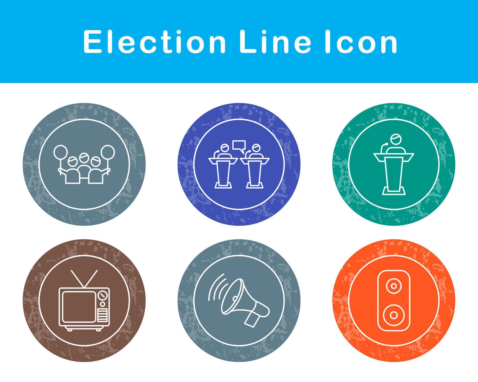 Election Vector Icon Set 20708217 Vector Art at Vecteezy