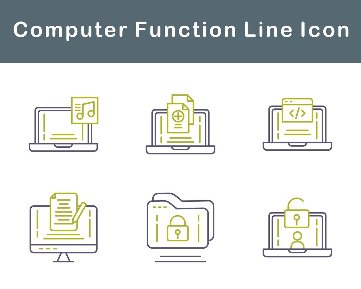 Computer Function Vector Icon Set 20708253 Vector Art at Vecteezy