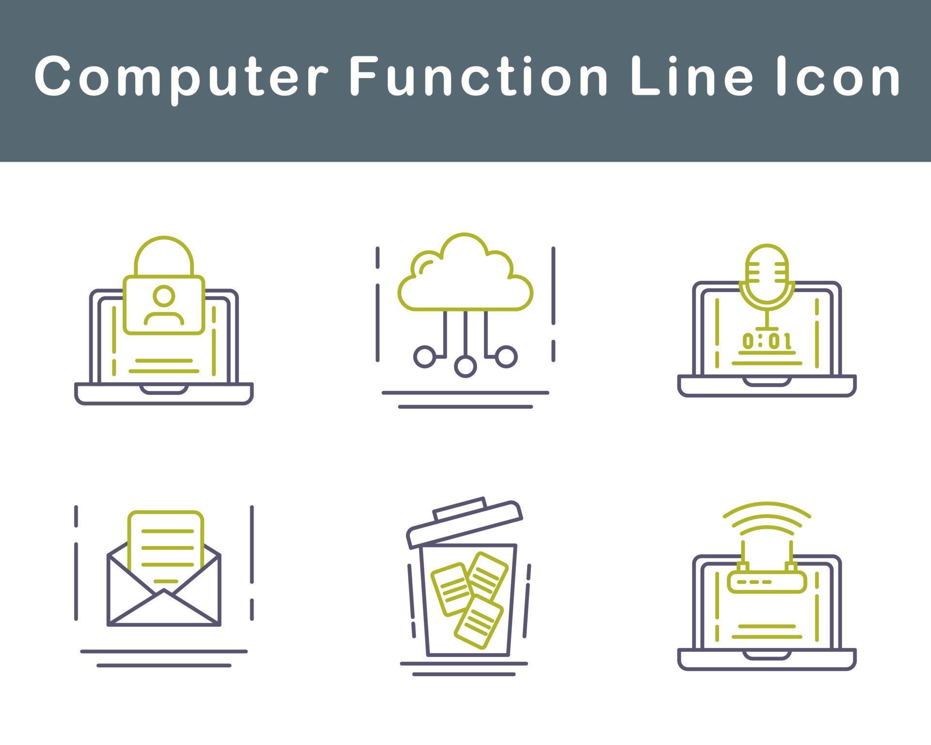 Computer Function Vector Icon Set 20708254 Vector Art at Vecteezy