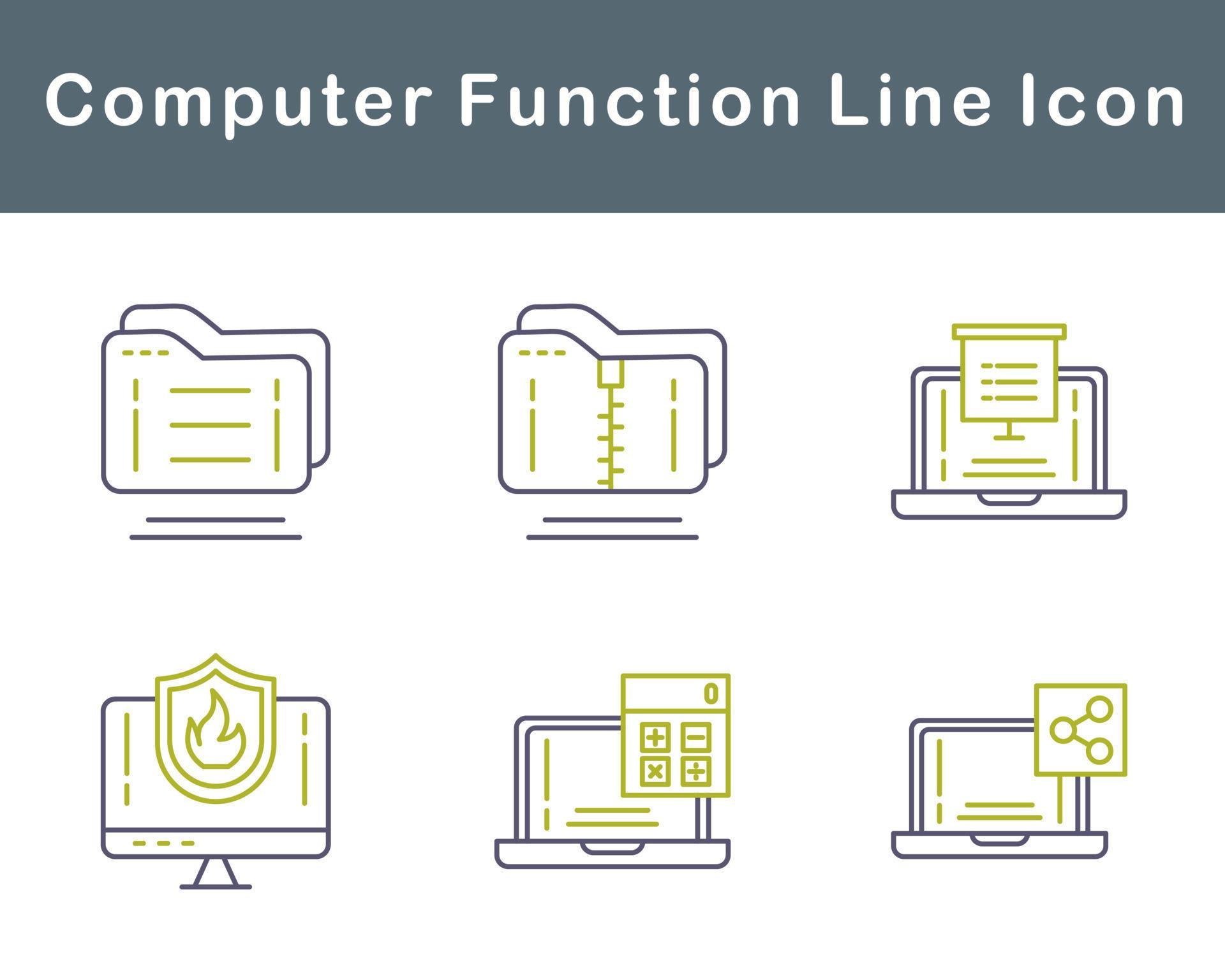 Computer Function Vector Icon Set 20708256 Vector Art at Vecteezy