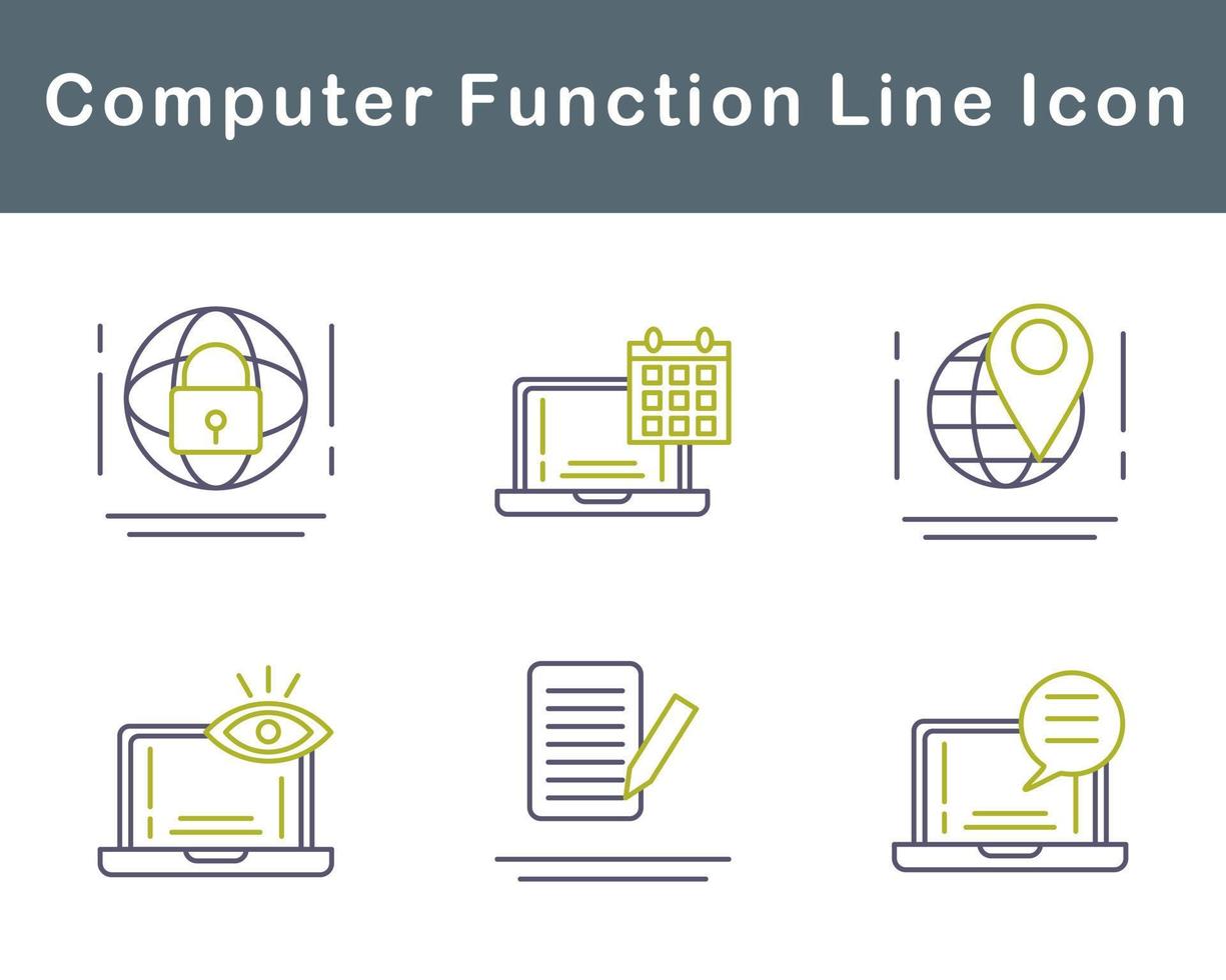 Computer Function Vector Icon Set 20708257 Vector Art at Vecteezy