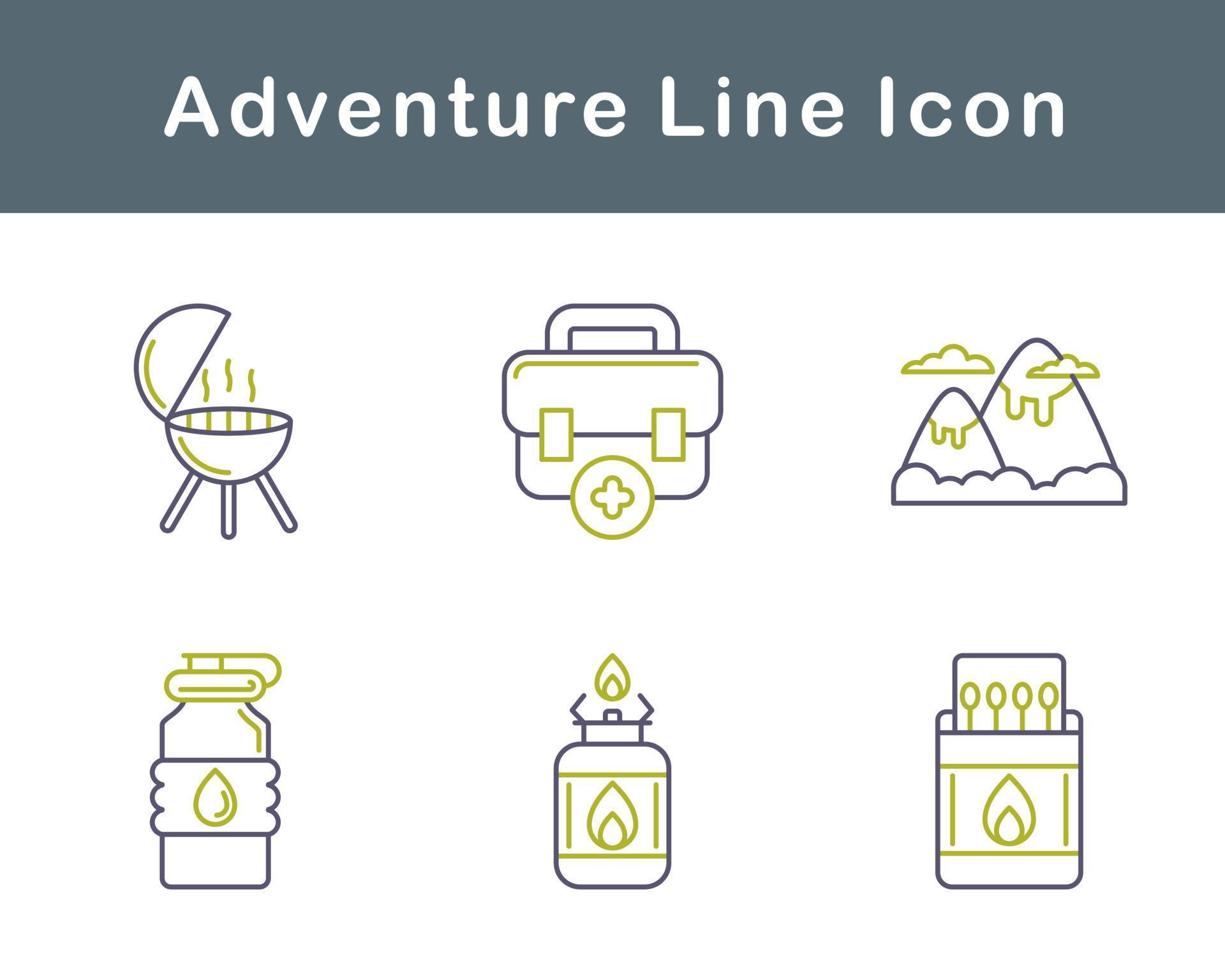 Adventure Vector Icon Set 20708265 Vector Art at Vecteezy