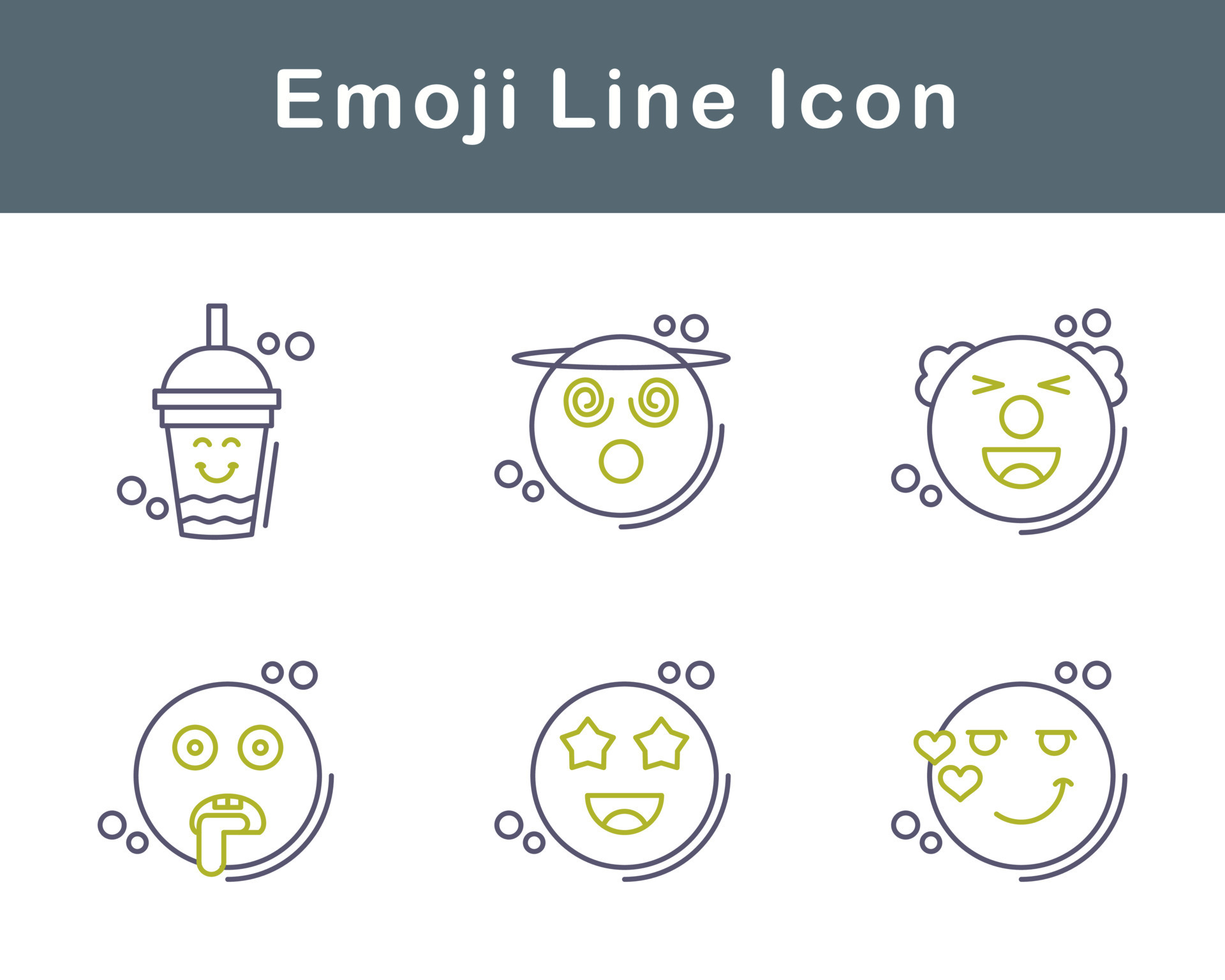 Emoji Vector Icon Set 20708329 Vector Art at Vecteezy