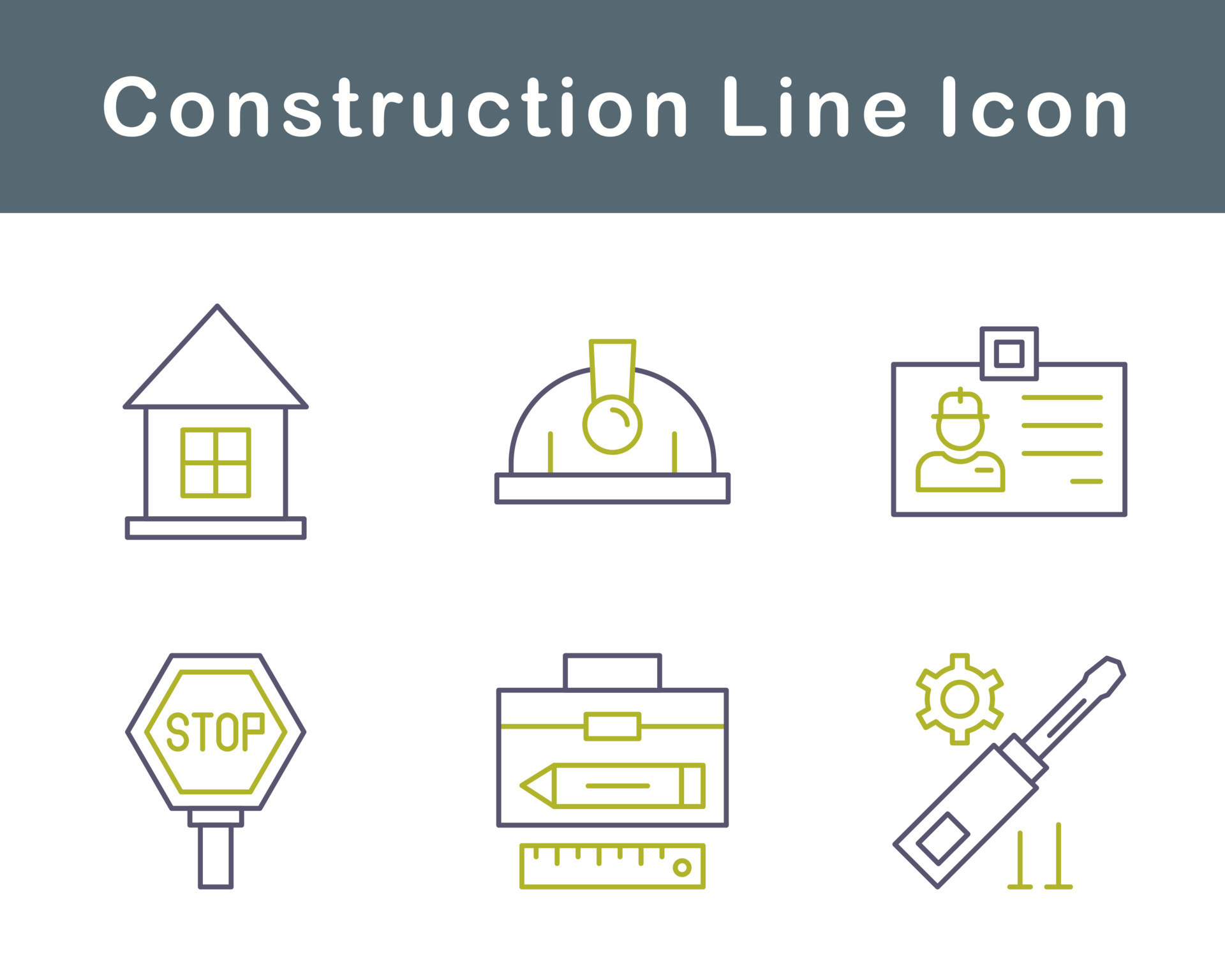 Construction Vector Icon Set 20708340 Vector Art at Vecteezy