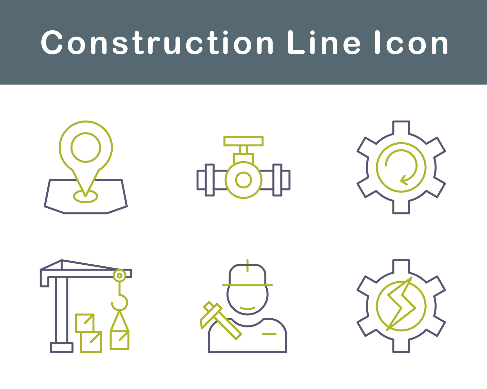 Construction Vector Icon Set 20708341 Vector Art at Vecteezy