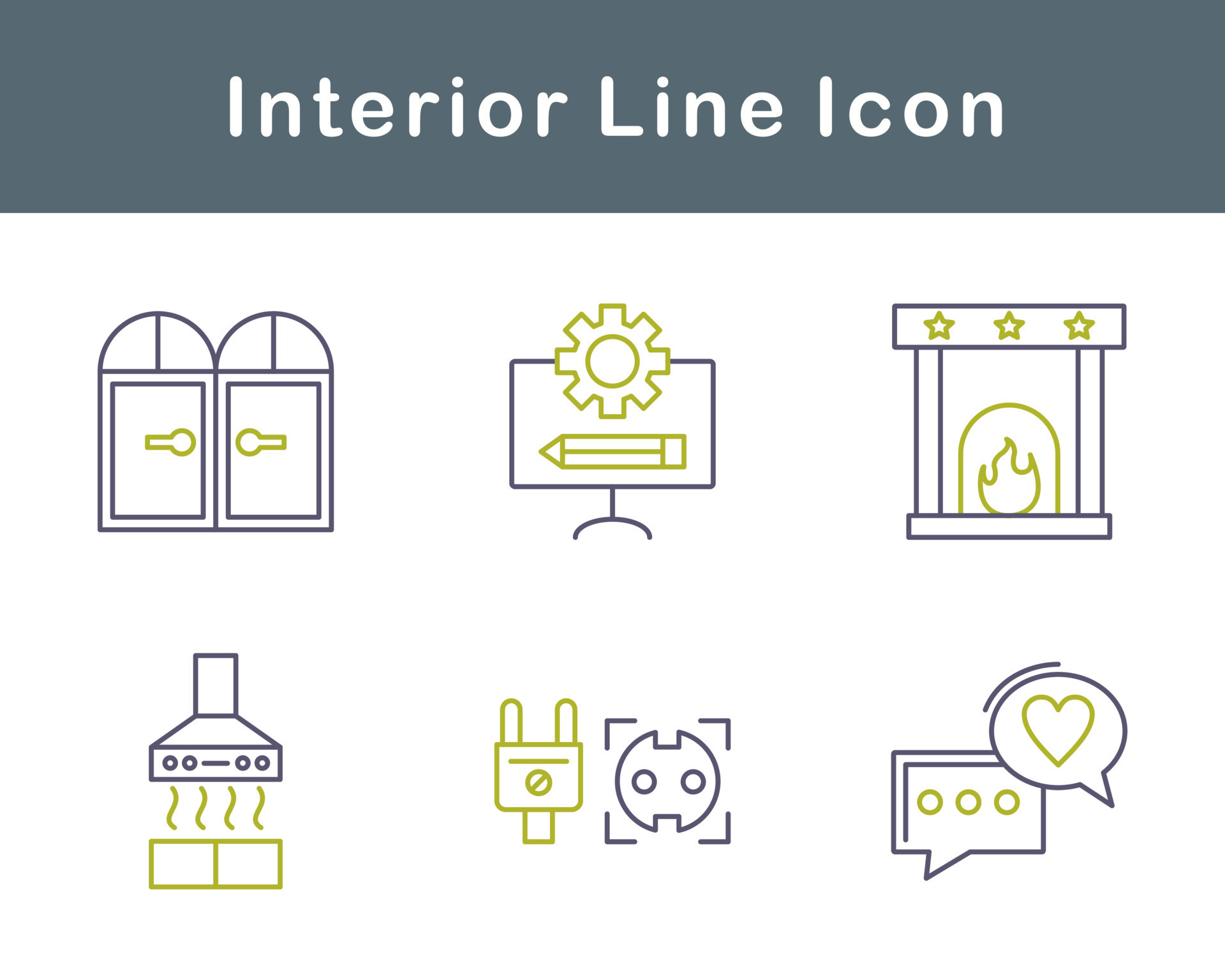 Interior Vector Icon Set 20708353 Vector Art at Vecteezy
