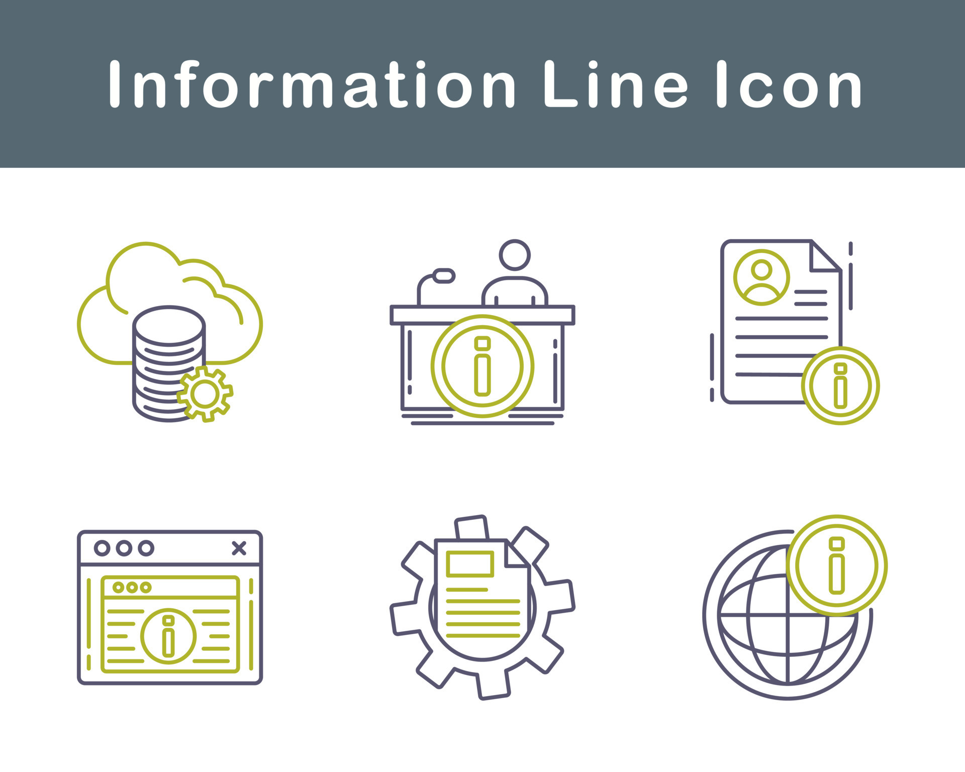 Information Vector Icon Set 20708368 Vector Art at Vecteezy