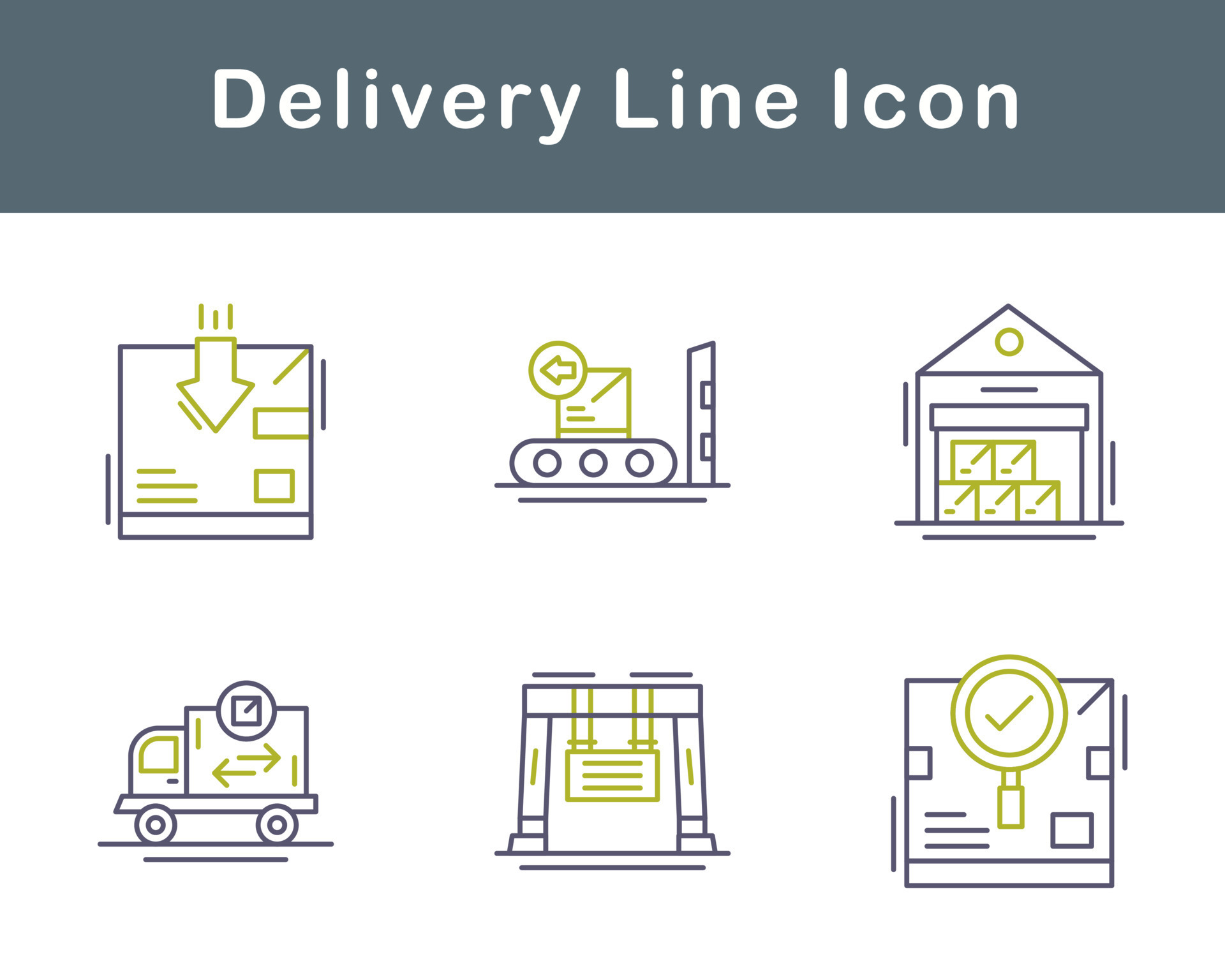 Delivery Vector Icon Set 20708375 Vector Art at Vecteezy