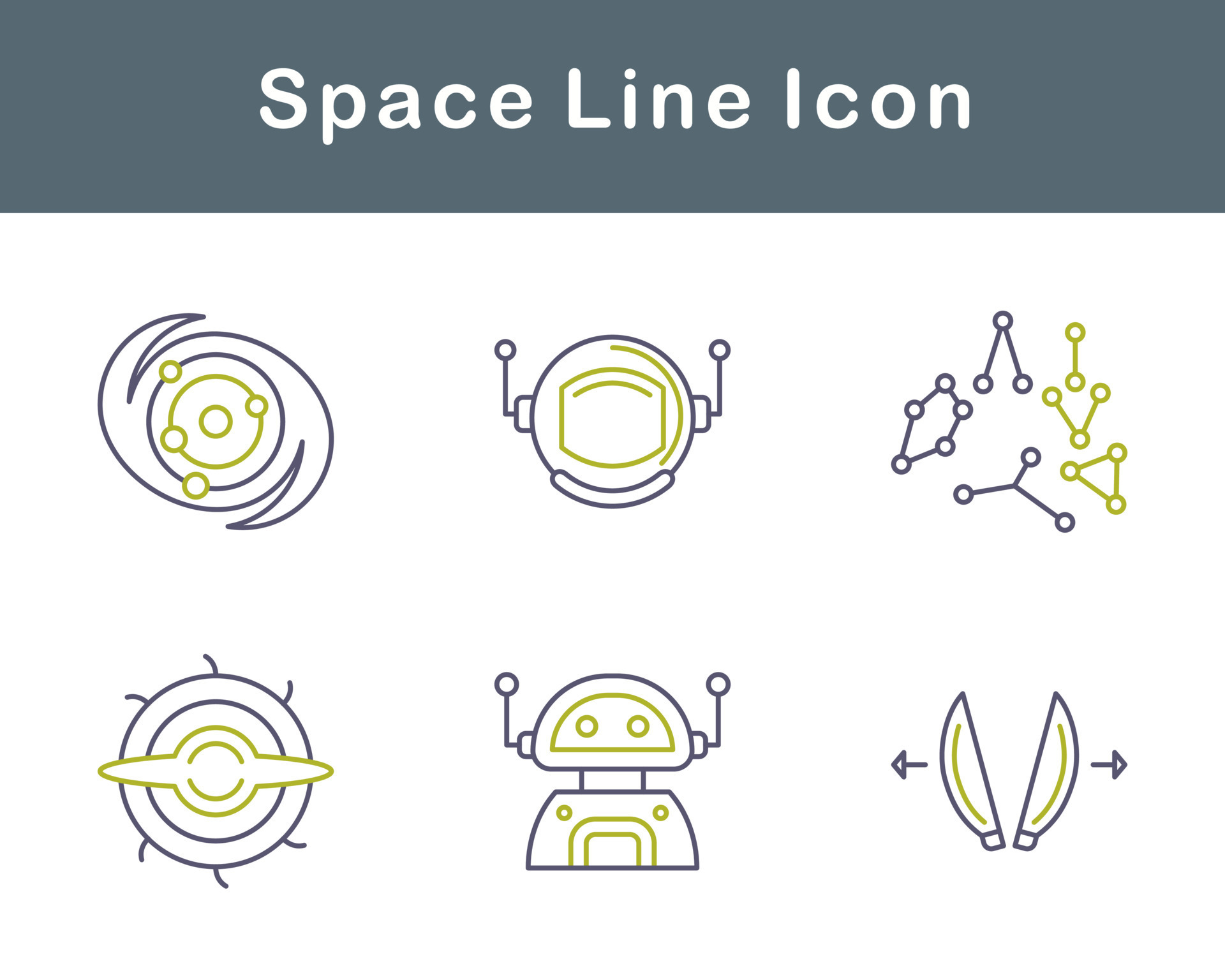 Space Vector Icon Set 20708383 Vector Art at Vecteezy