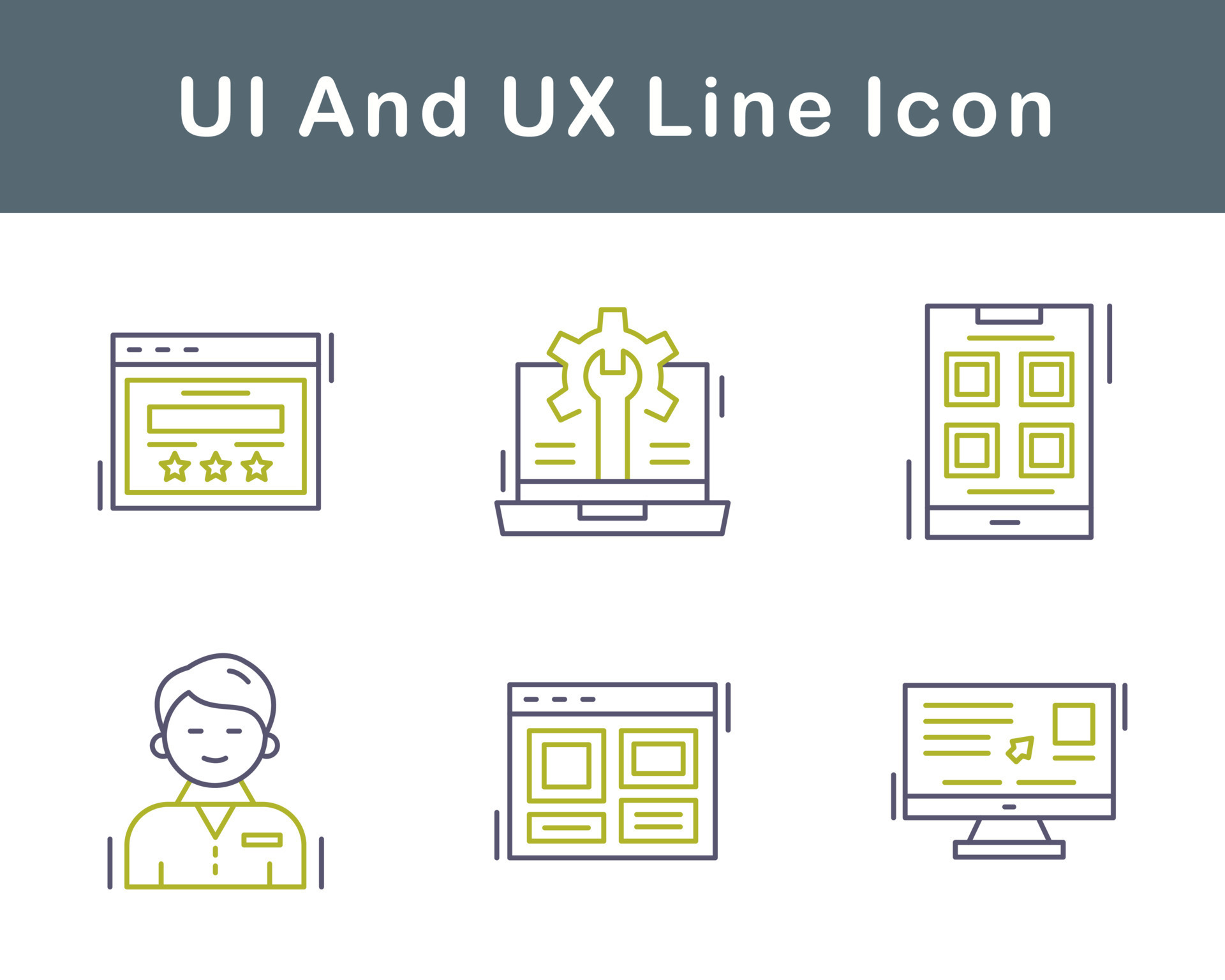 UI And UX Vector Icon Set 20708387 Vector Art at Vecteezy