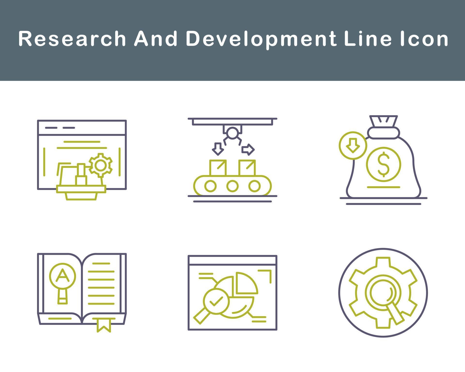 Research And Development Vector Icon Set 20708390 Vector Art at Vecteezy