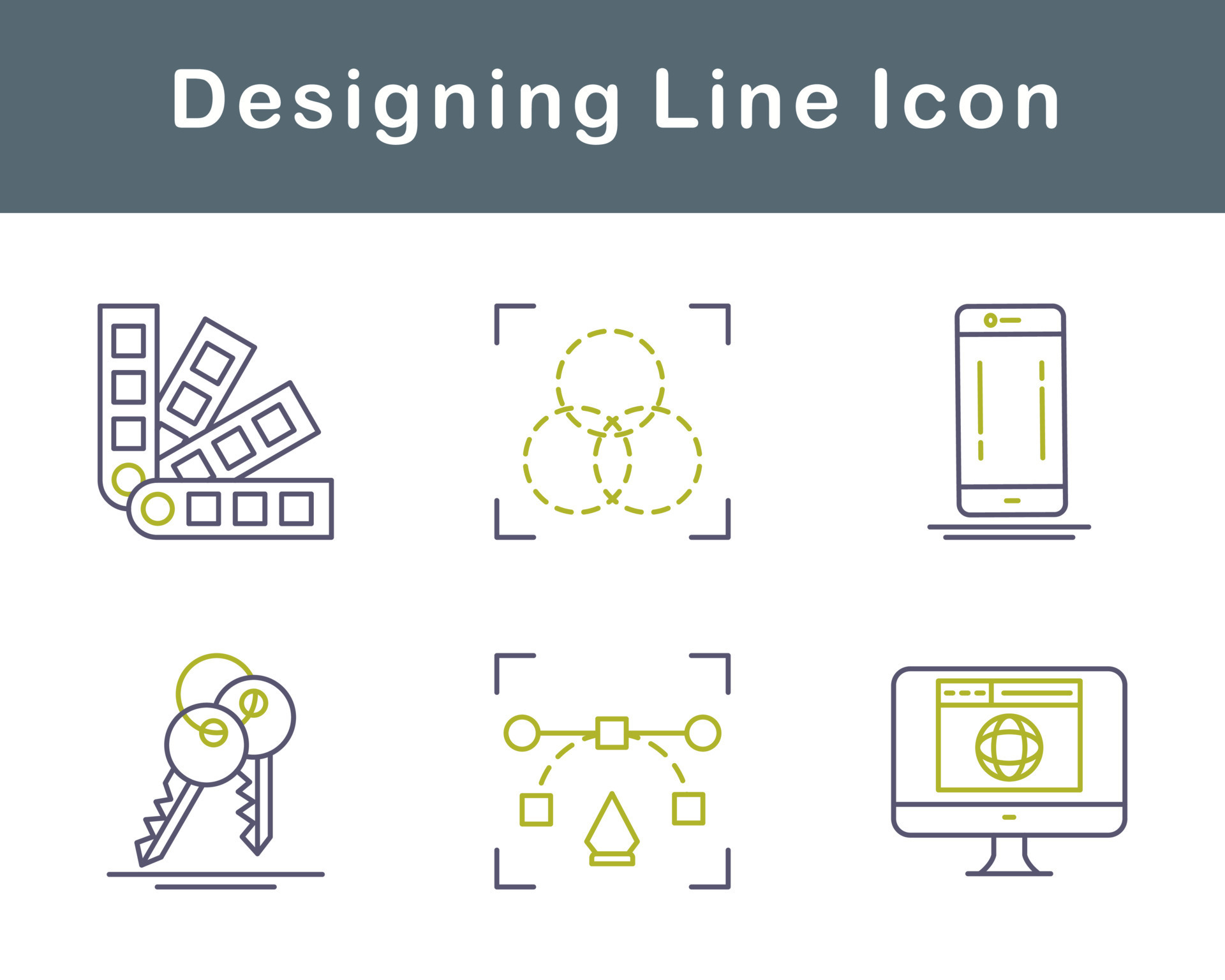 Designing Vector Icon Set 20708397 Vector Art at Vecteezy