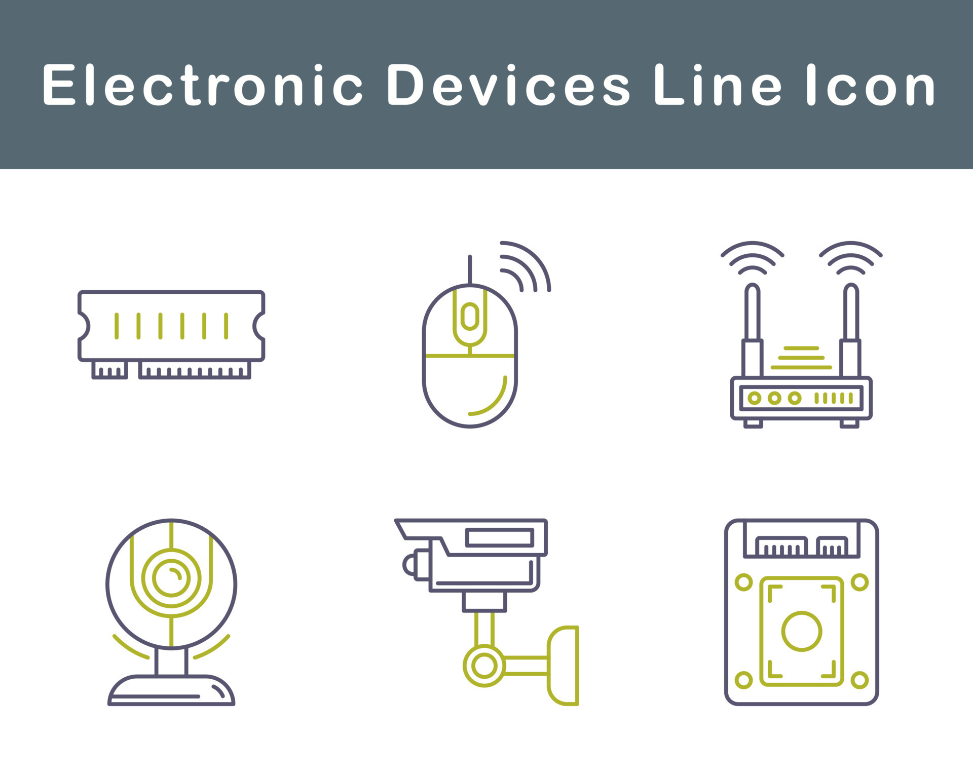 Electronic Devices Vector Icon Set 20708408 Vector Art at Vecteezy