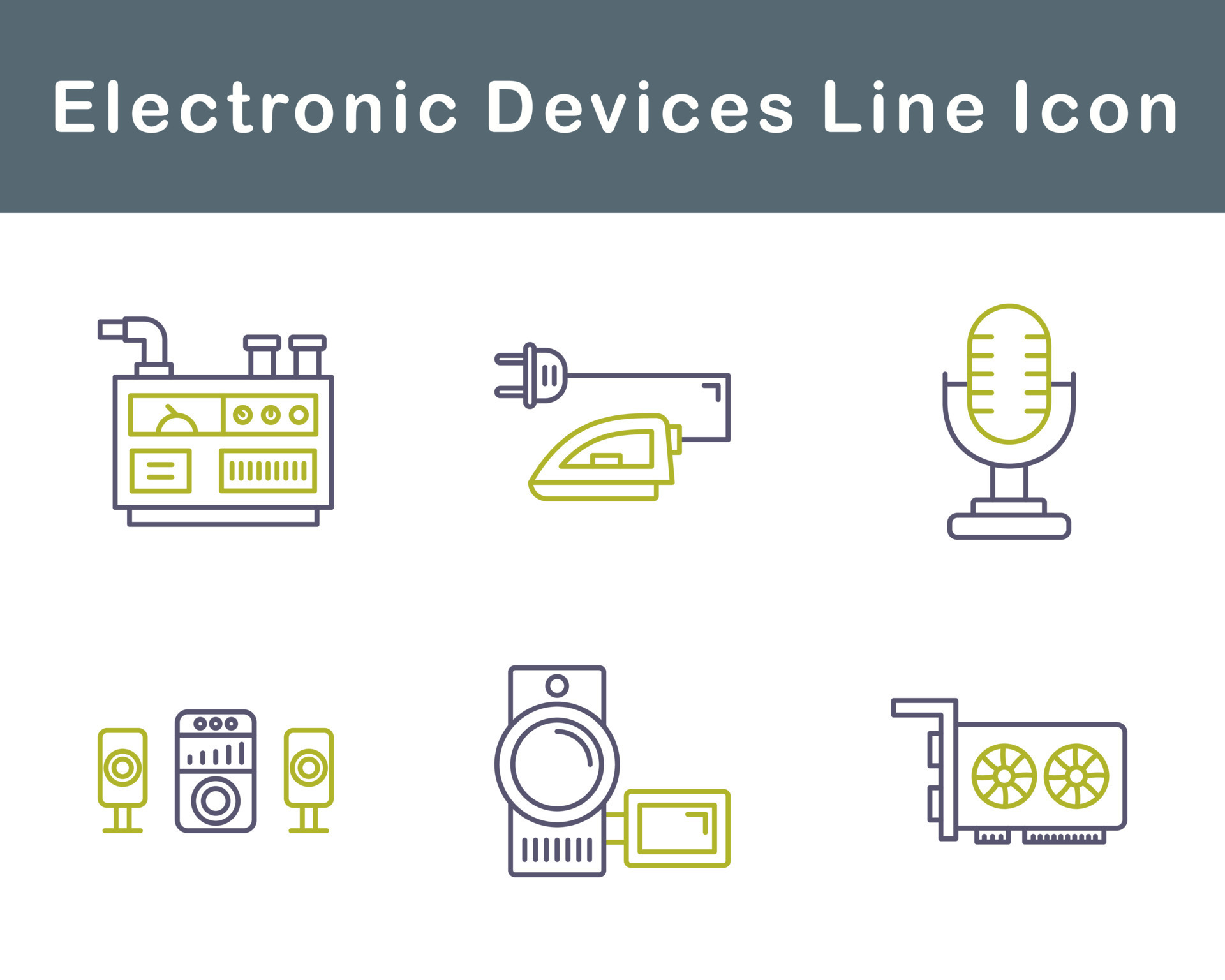 Electronic Devices Vector Icon Set 20708410 Vector Art at Vecteezy