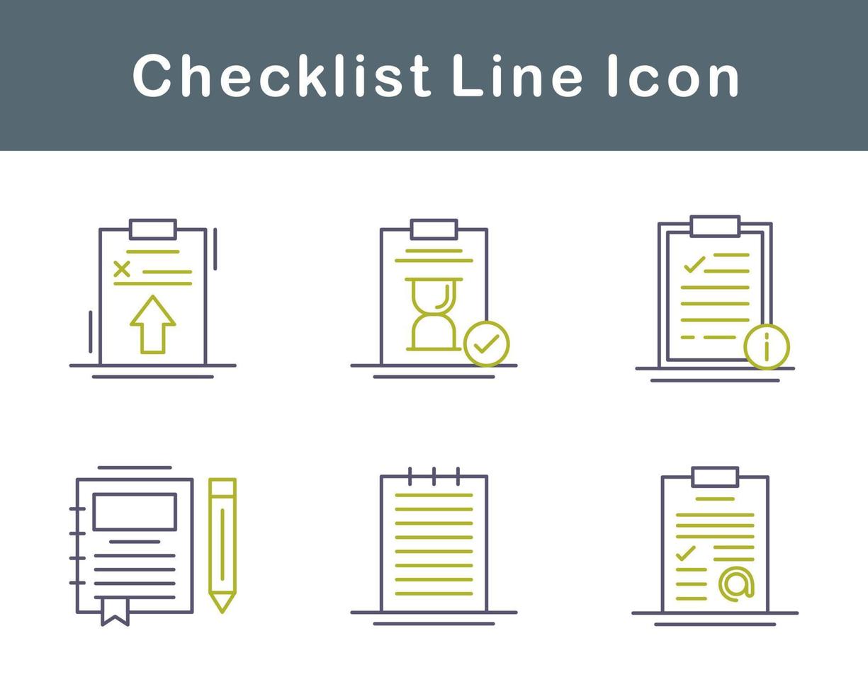 Checklist Vector Icon Set 20708455 Vector Art at Vecteezy
