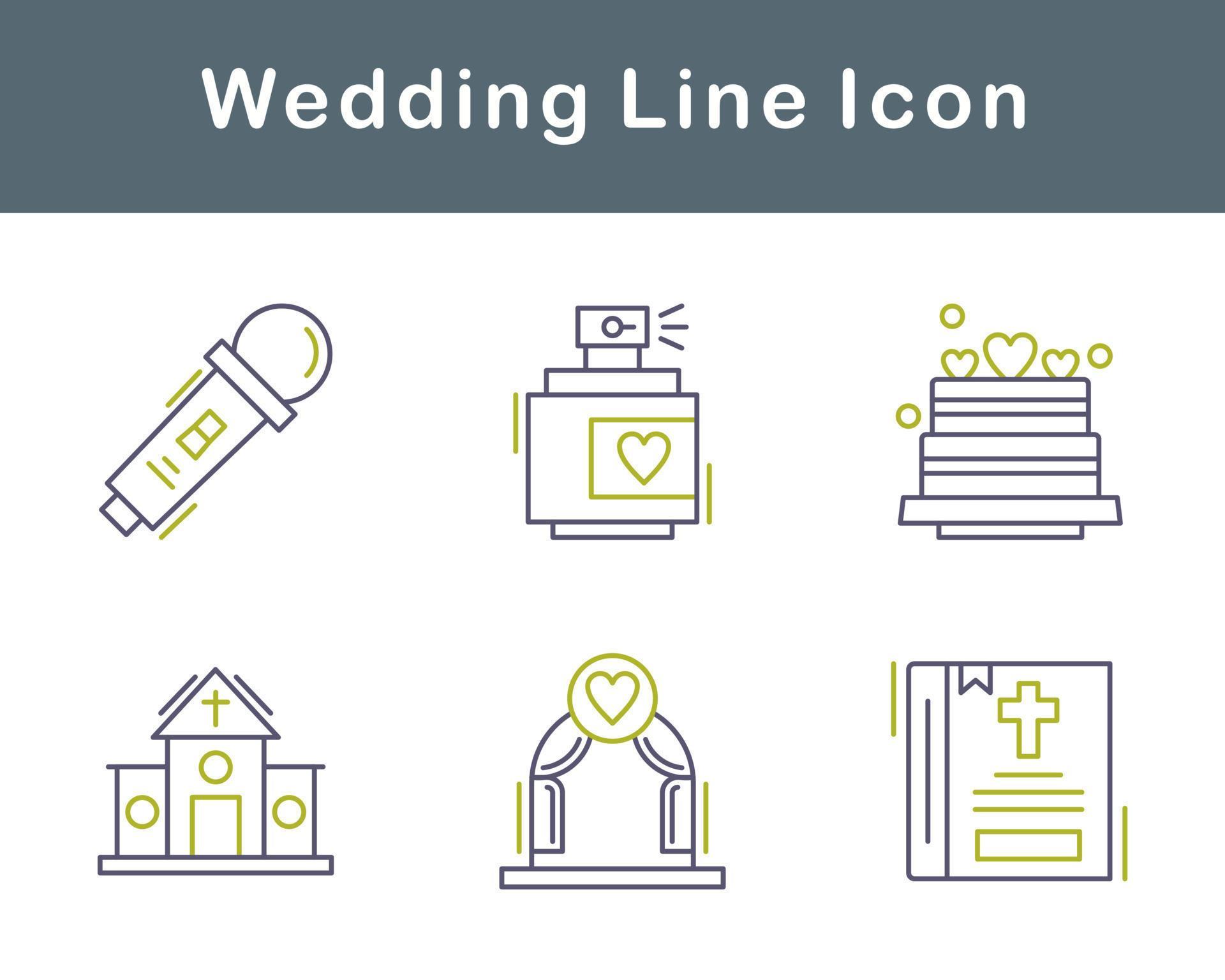 Wedding Vector Icon Set 20708512 Vector Art at Vecteezy