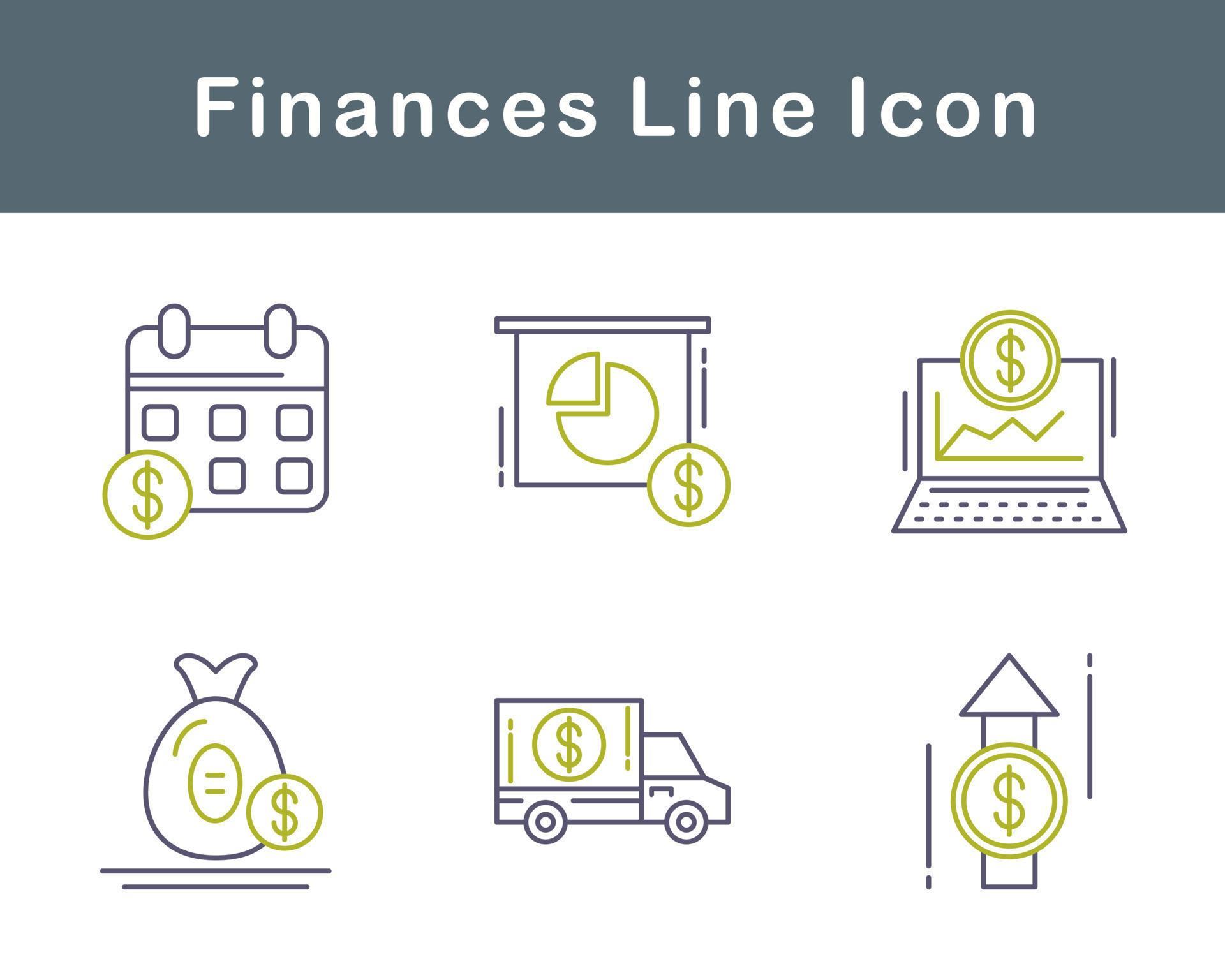 Finances Vector Icon Set 20708521 Vector Art at Vecteezy