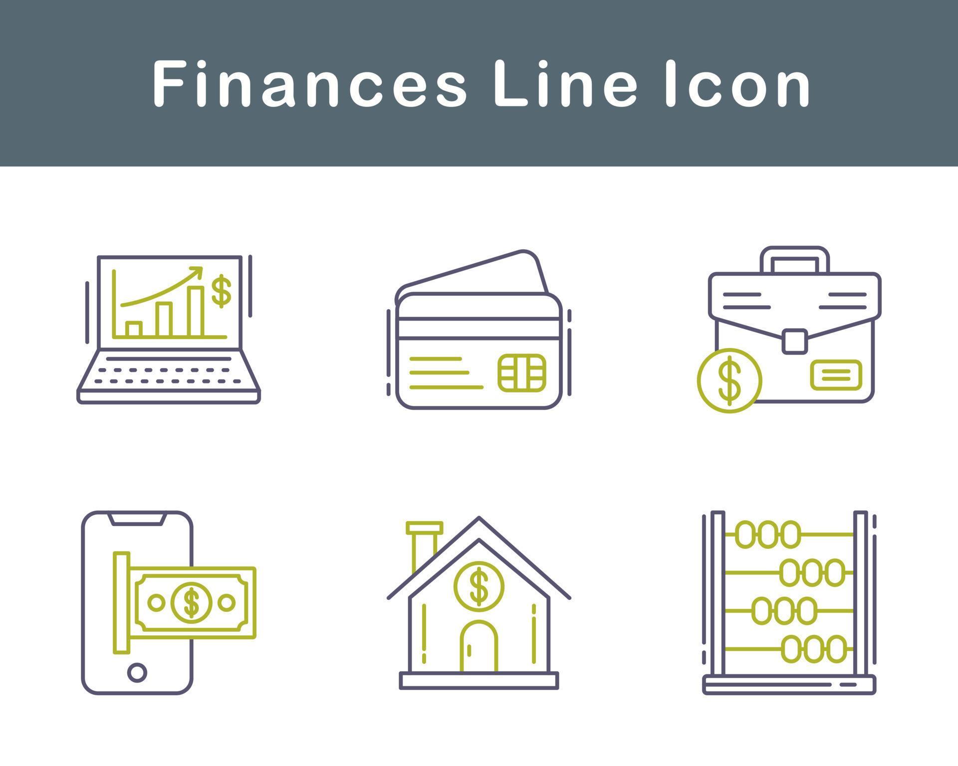 Finances Vector Icon Set 20708522 Vector Art at Vecteezy