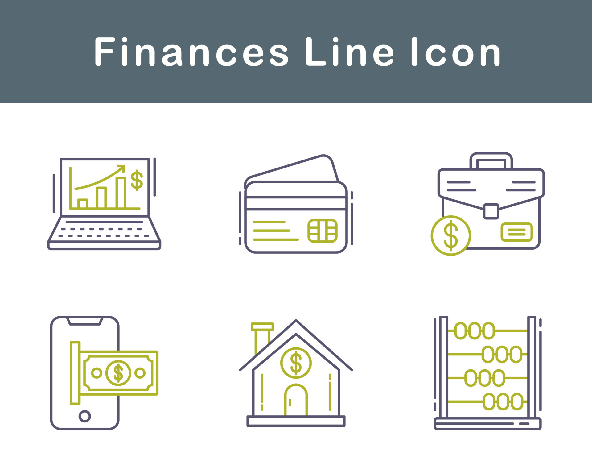 Finances Vector Icon Set 20708522 Vector Art at Vecteezy