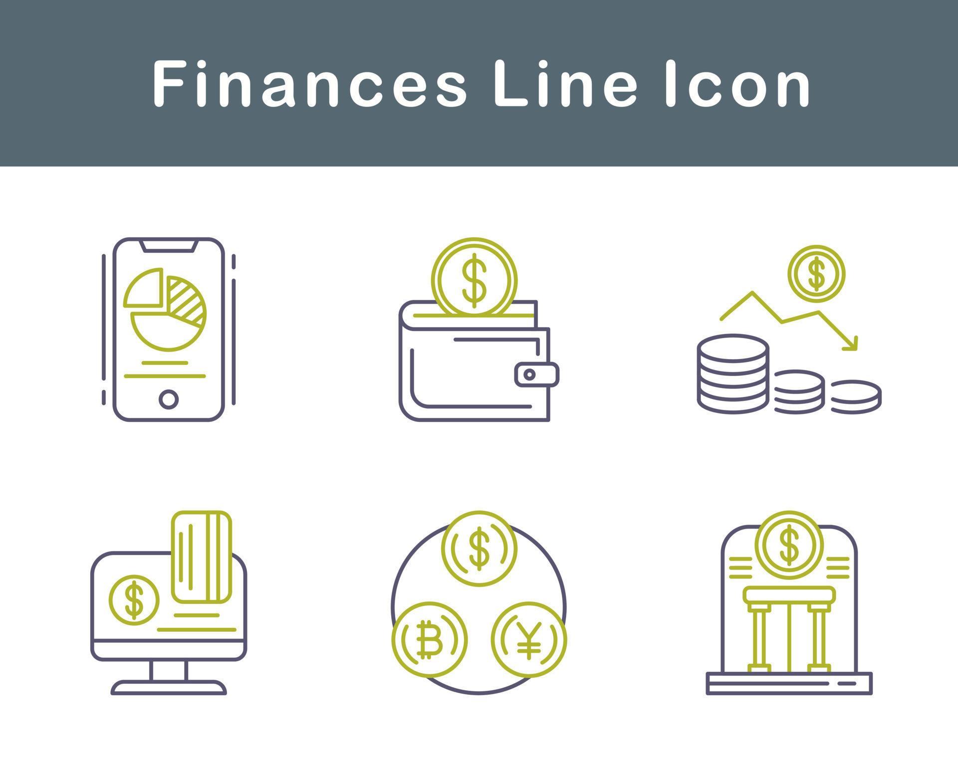 Finances Vector Icon Set 20708526 Vector Art at Vecteezy