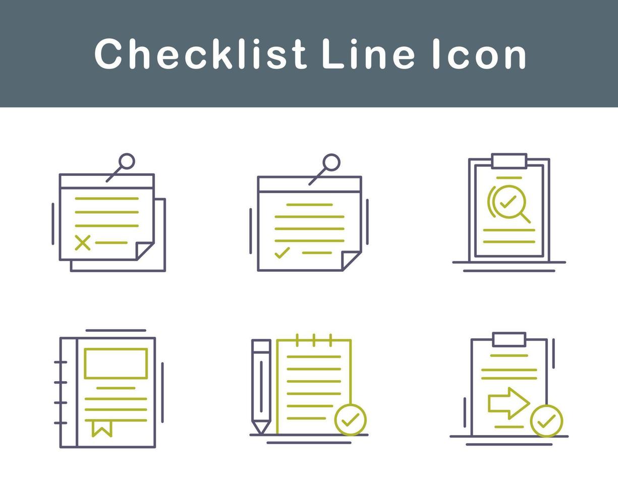 Checklist Vector Icon Set 20708527 Vector Art at Vecteezy