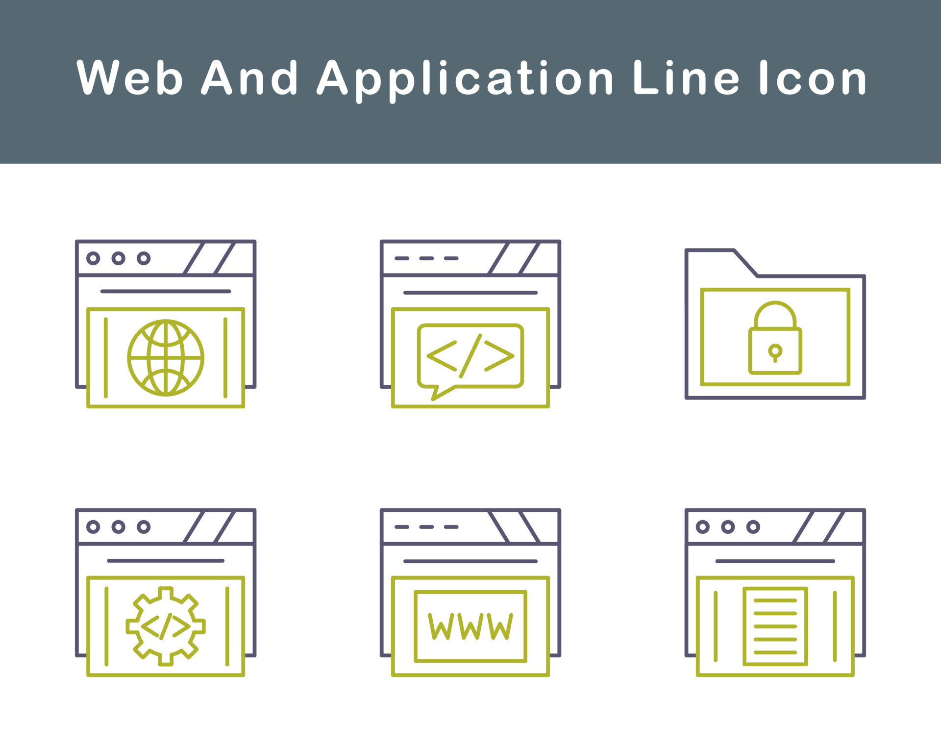 Web And Application Vector Icon Set 20708529 Vector Art at Vecteezy