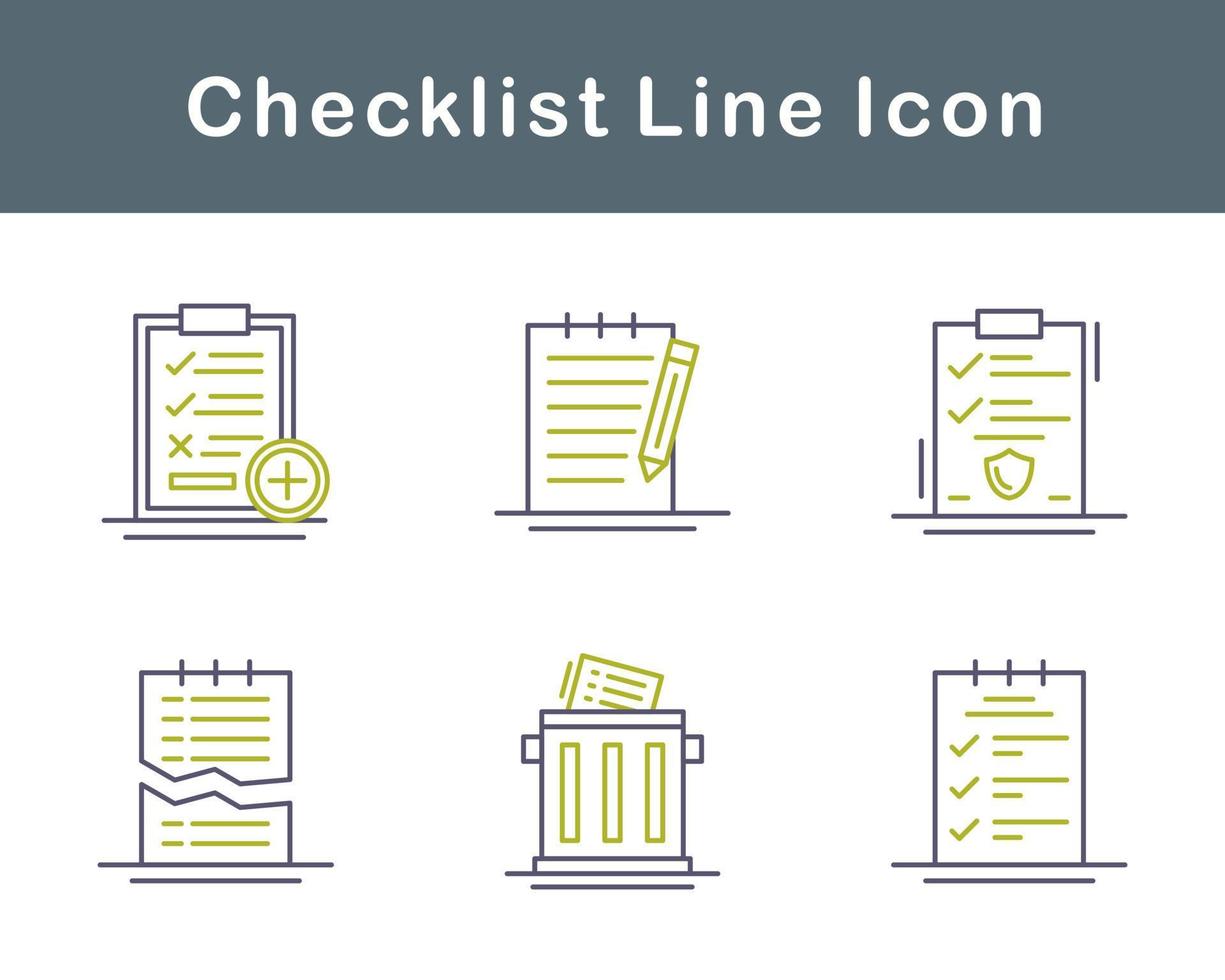 Checklist Vector Icon Set 20708532 Vector Art at Vecteezy