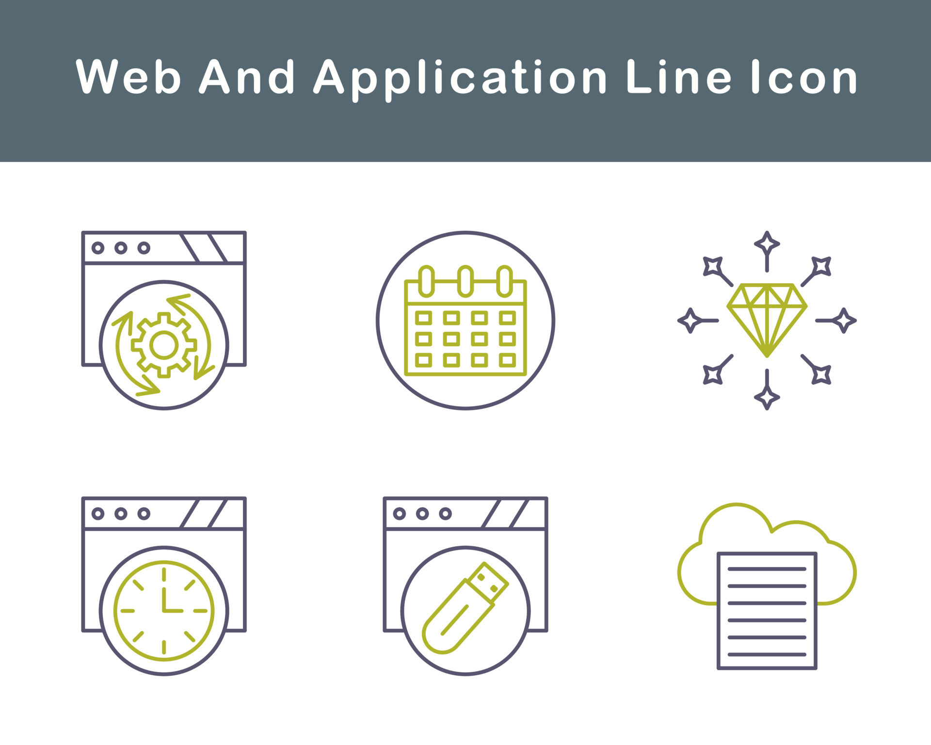 Web And Application Vector Icon Set 20708567 Vector Art At Vecteezy