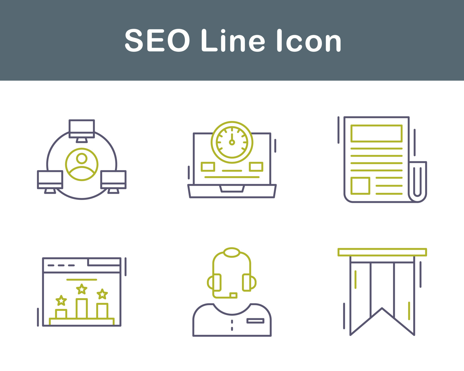 SEO Vector Icon Set 20708569 Vector Art at Vecteezy