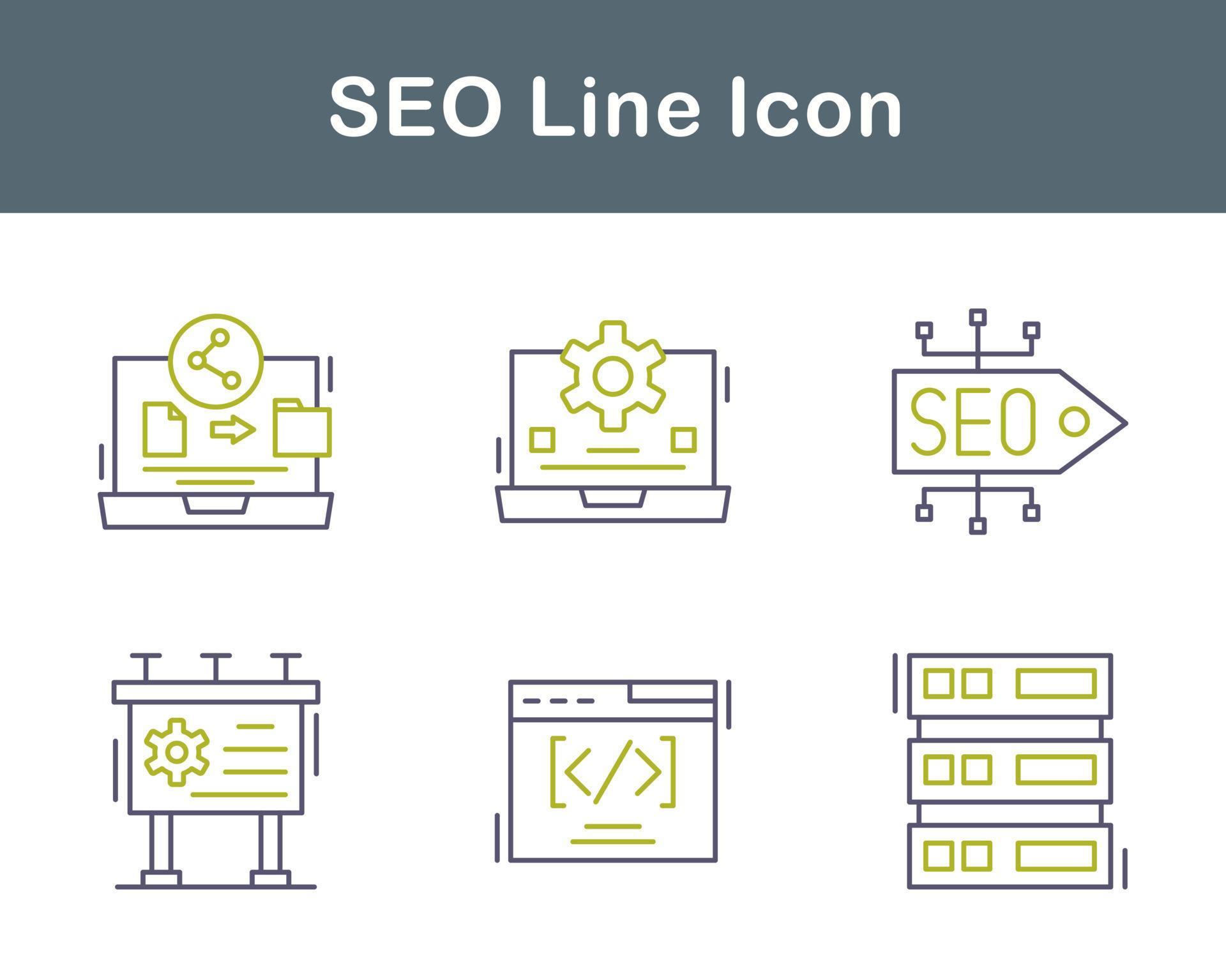 SEO Vector Icon Set 20708577 Vector Art at Vecteezy