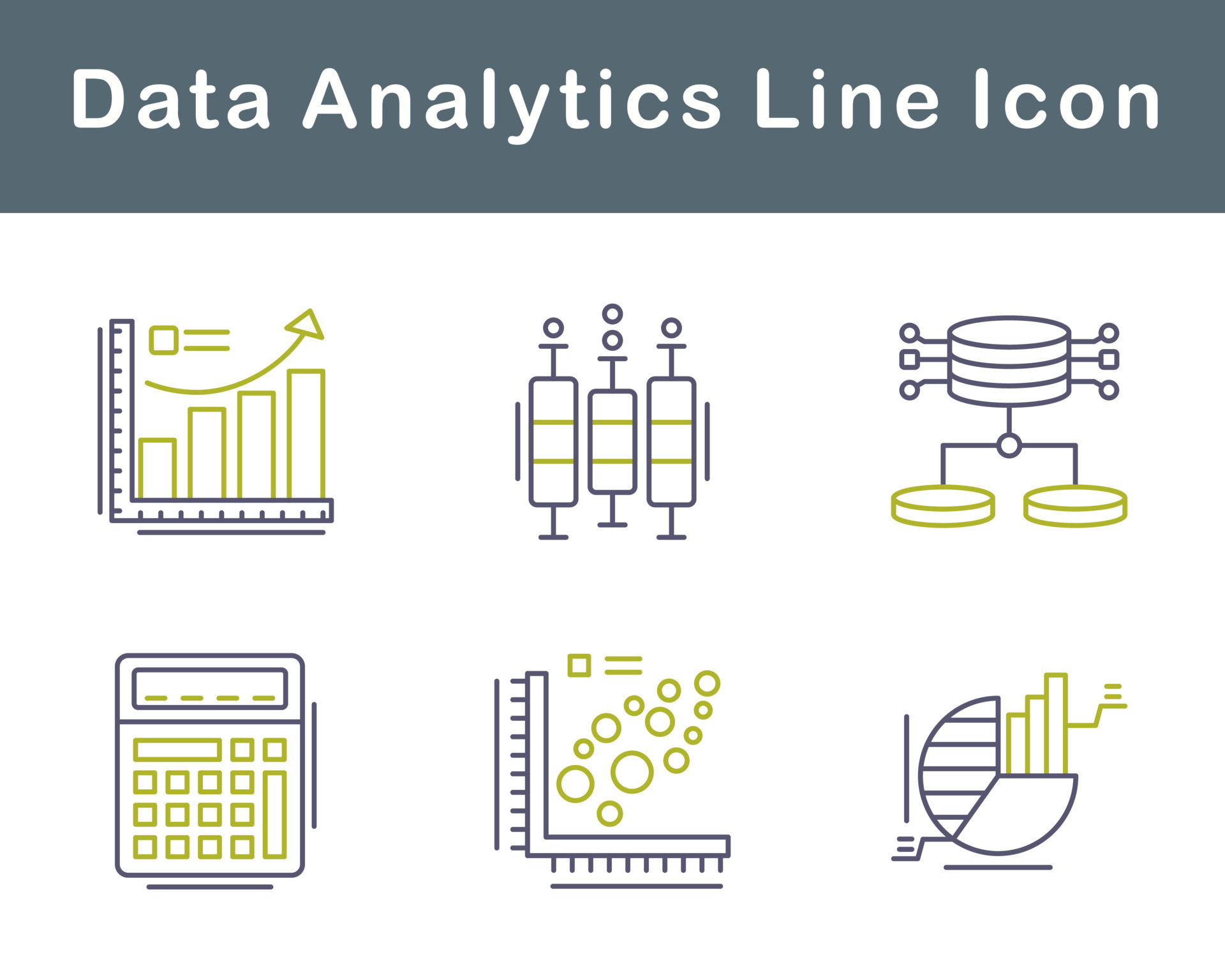 Data Analytics Vector Icon Set 20708587 Vector Art at Vecteezy