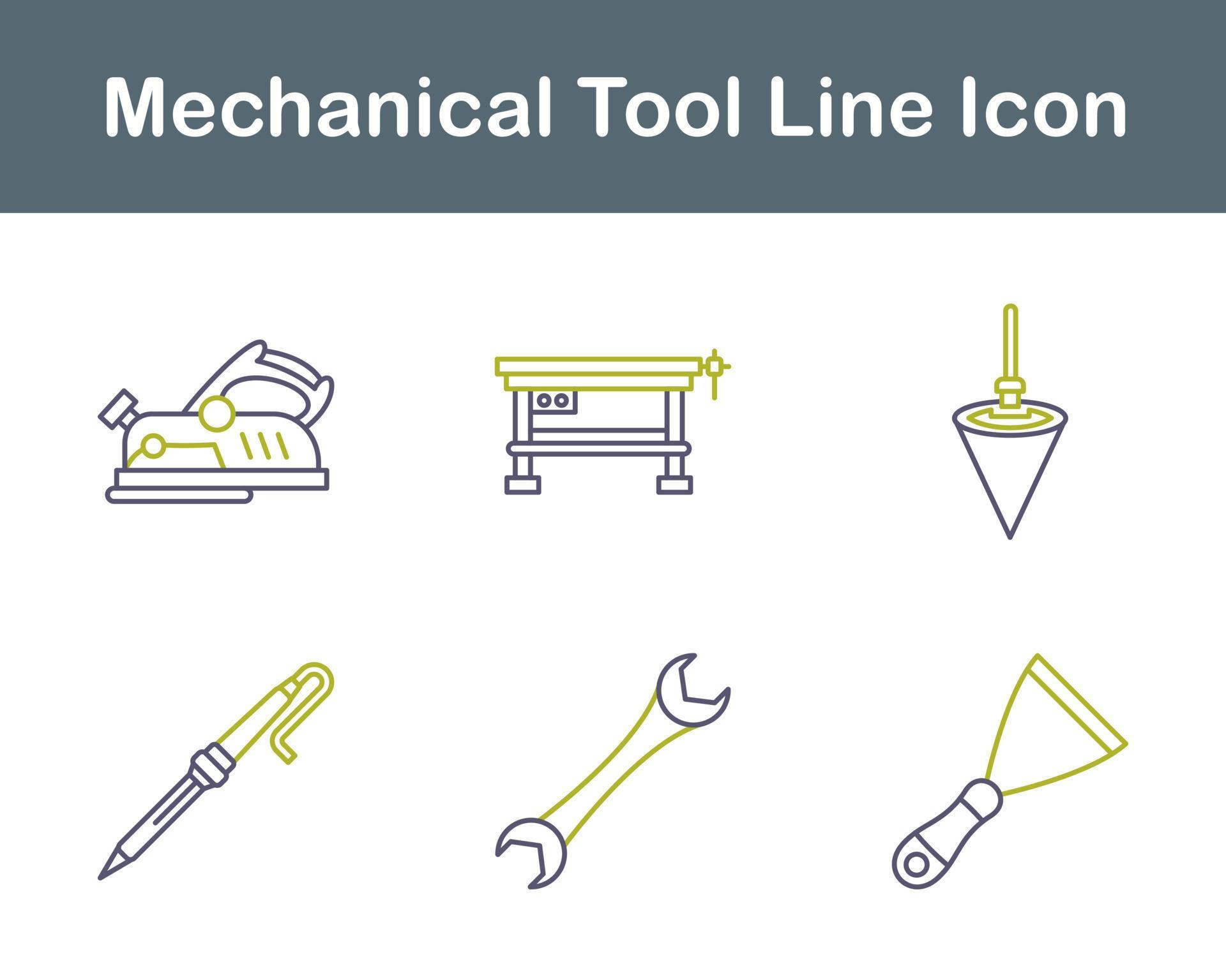 Mechanical Tool Vector Icon Set 20708635 Vector Art at Vecteezy