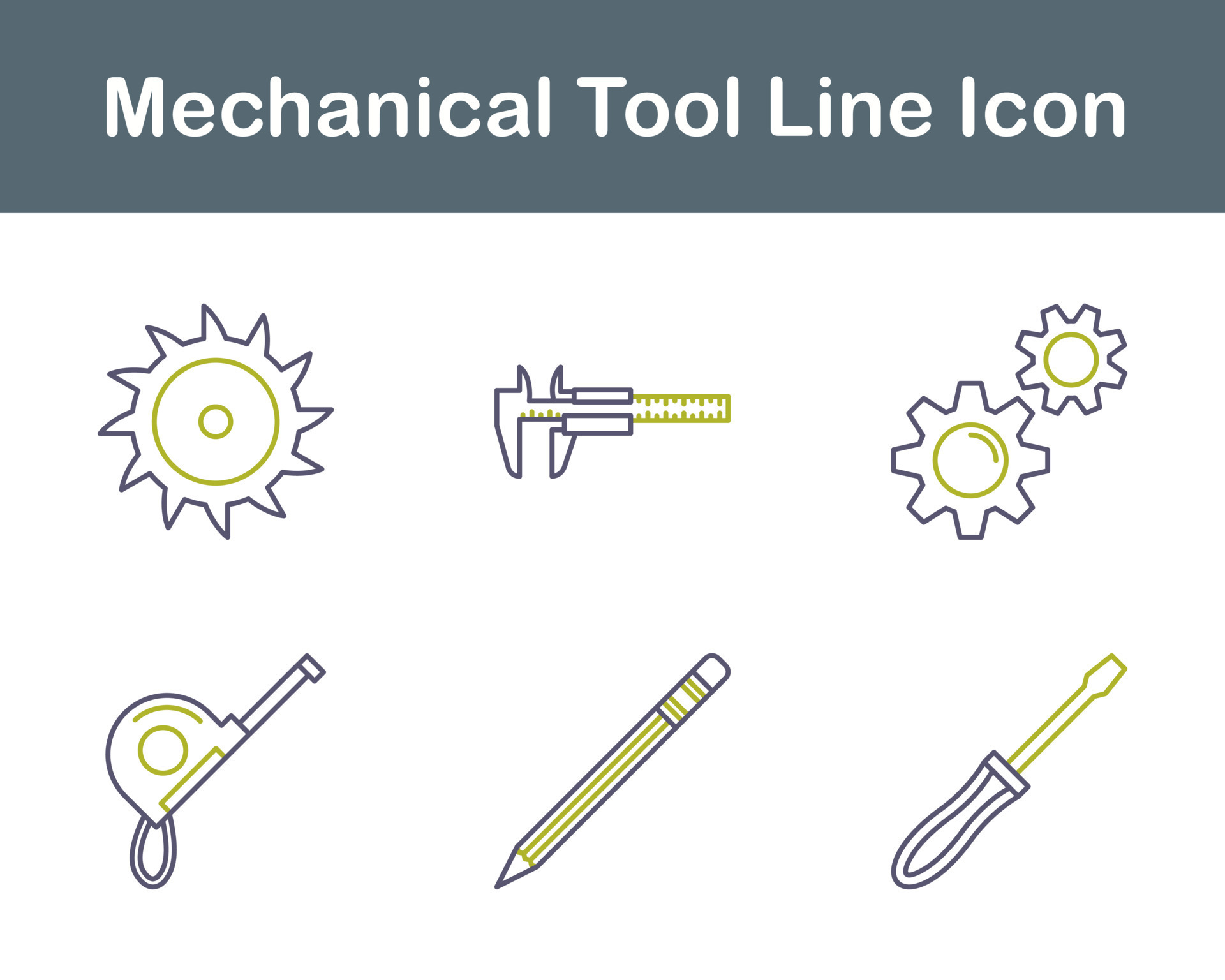 Mechanical Tool Vector Icon Set 20708637 Vector Art at Vecteezy