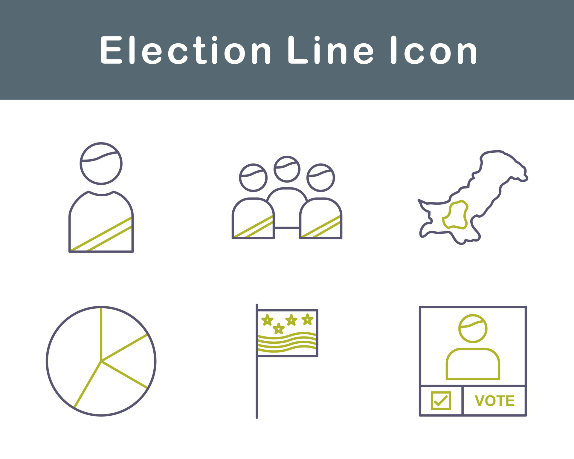 Election Vector Icon Set 20708649 Vector Art at Vecteezy