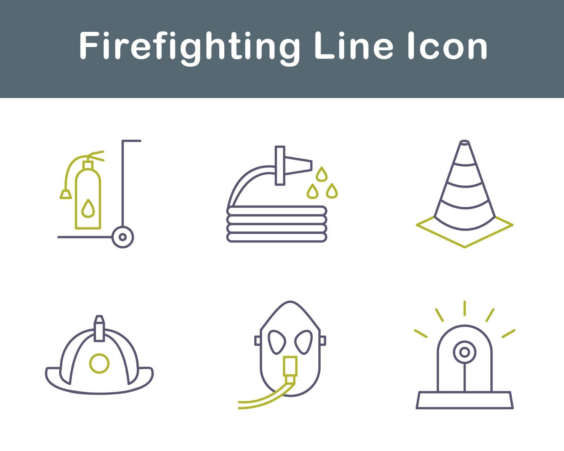 Firefighting Vector Icon Set 20708754 Vector Art at Vecteezy