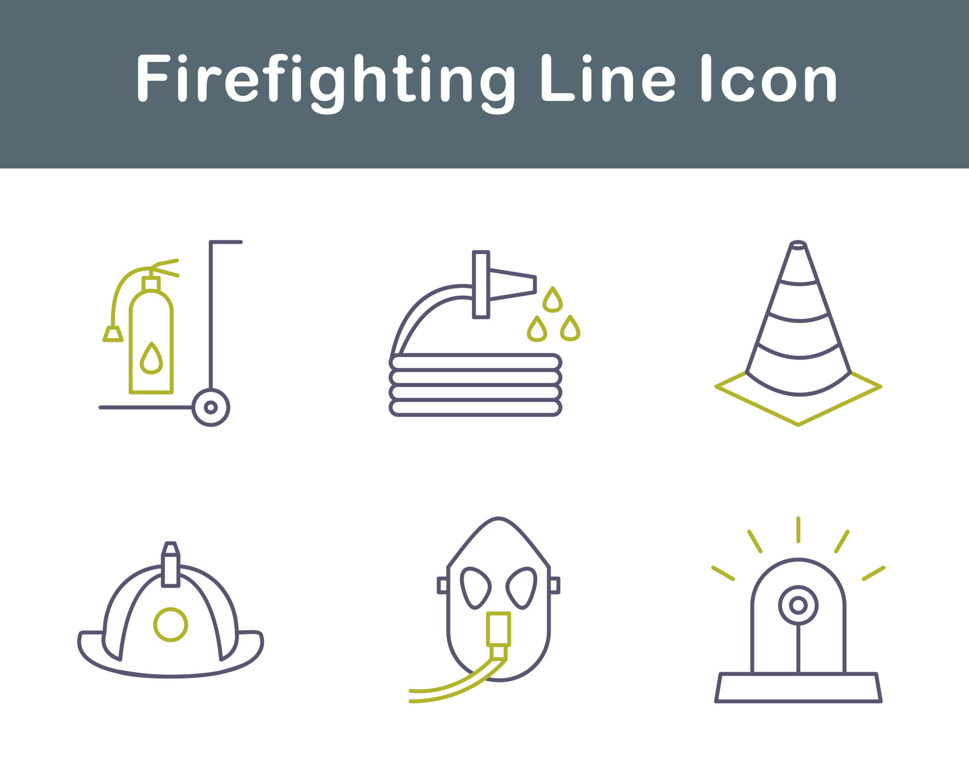 Firefighting Vector Icon Set 20708754 Vector Art at Vecteezy