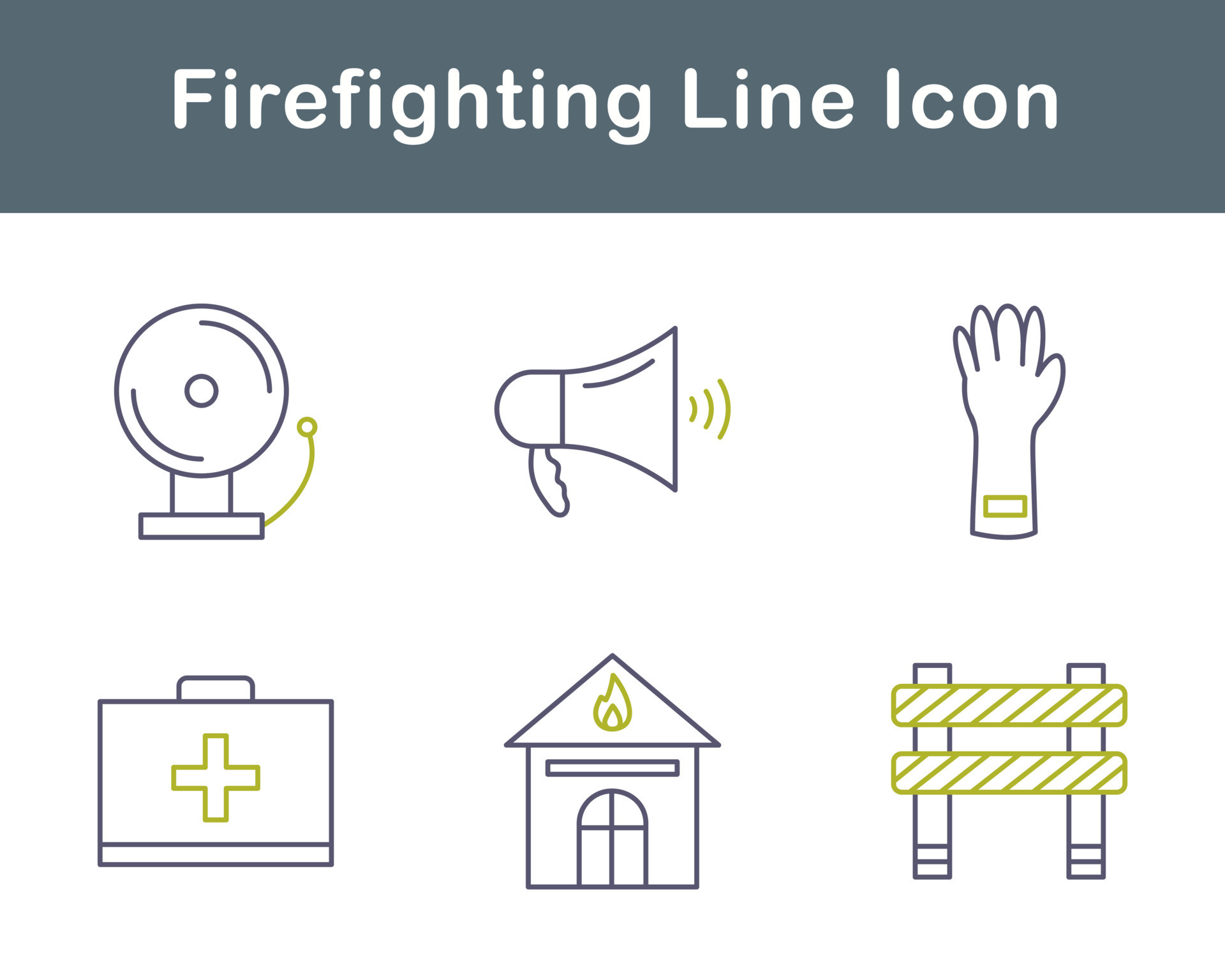 Firefighting Vector Icon Set 20708759 Vector Art at Vecteezy