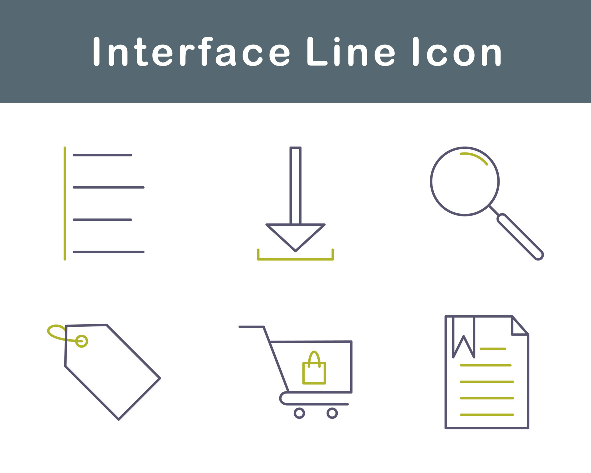 Interface Vector Icon Set 20708820 Vector Art at Vecteezy