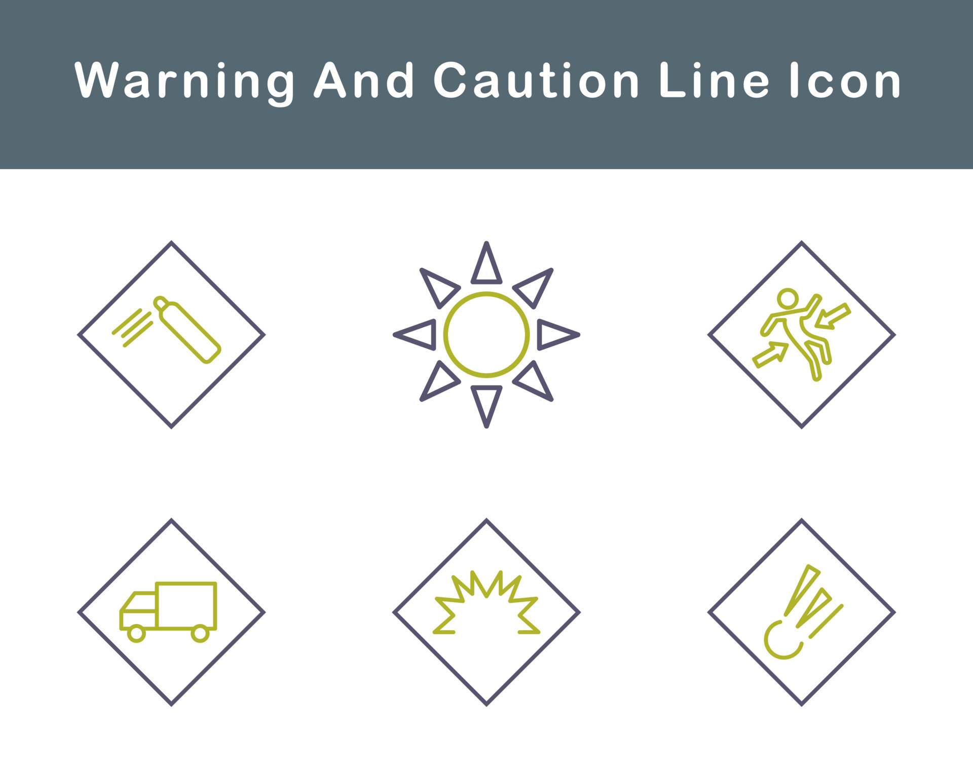Warning And Caution Vector Icon Set 20708822 Vector Art at Vecteezy