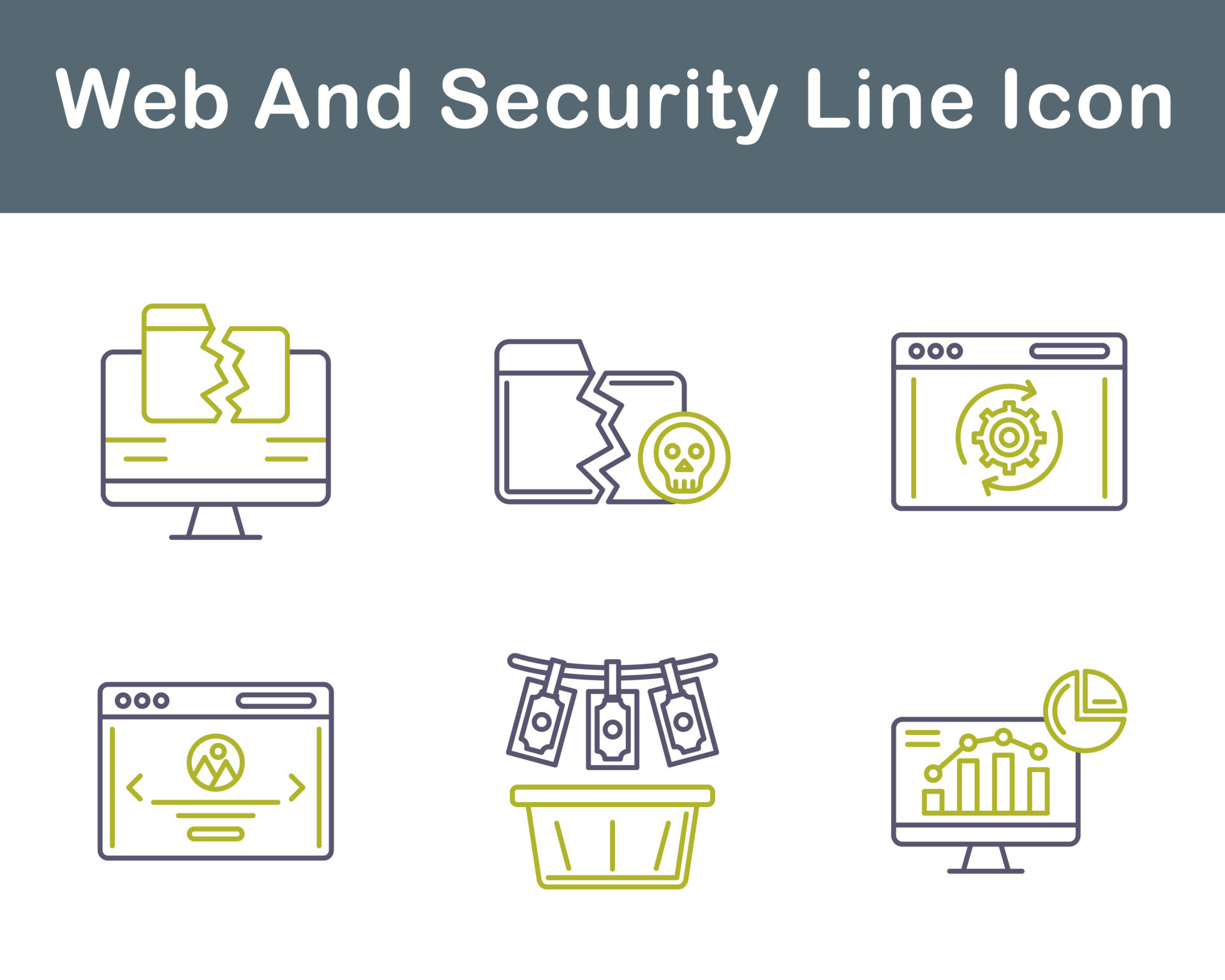 Web And Security Vector Icon Set 20708828 Vector Art at Vecteezy