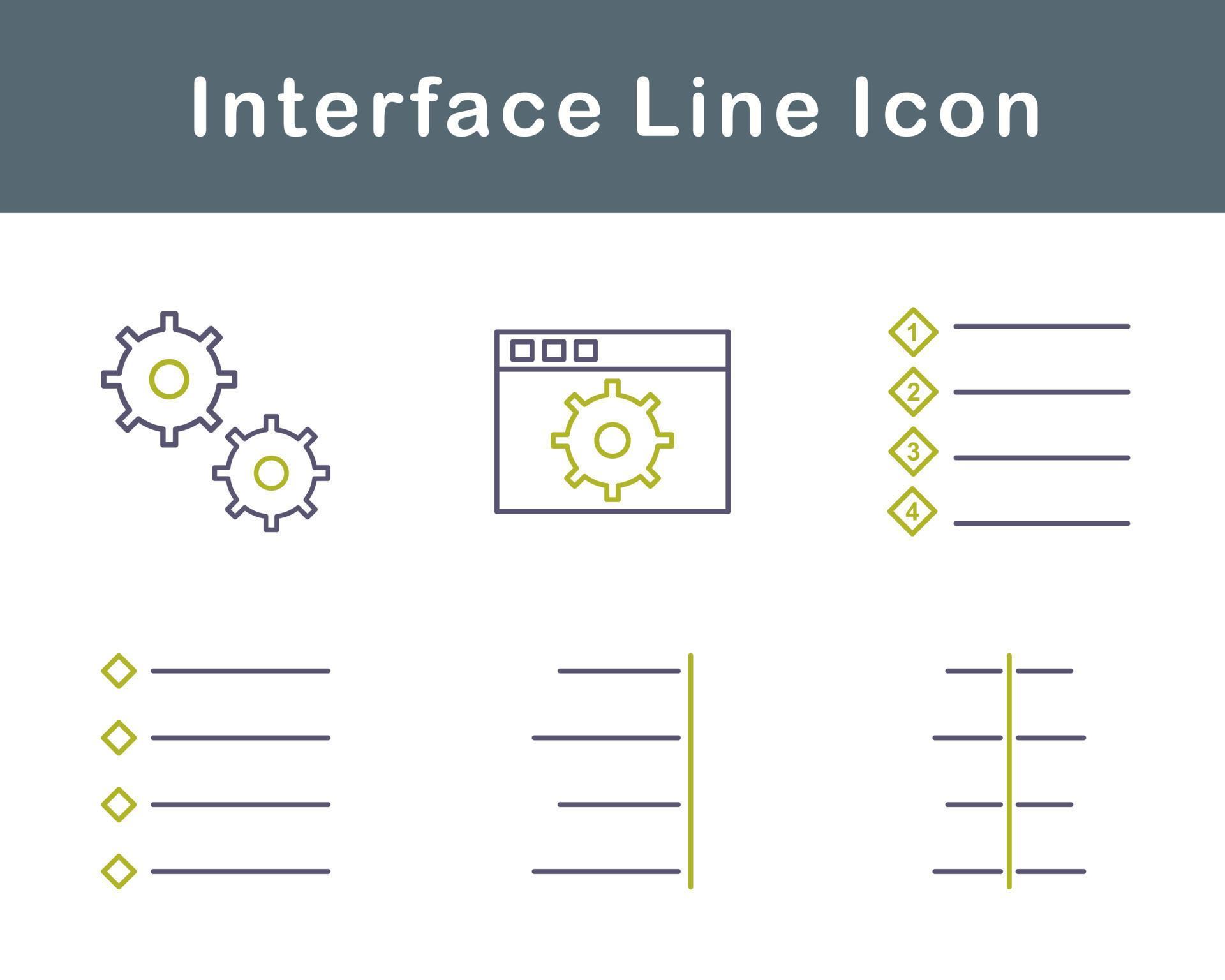 Interface Vector Icon Set 20709083 Vector Art at Vecteezy