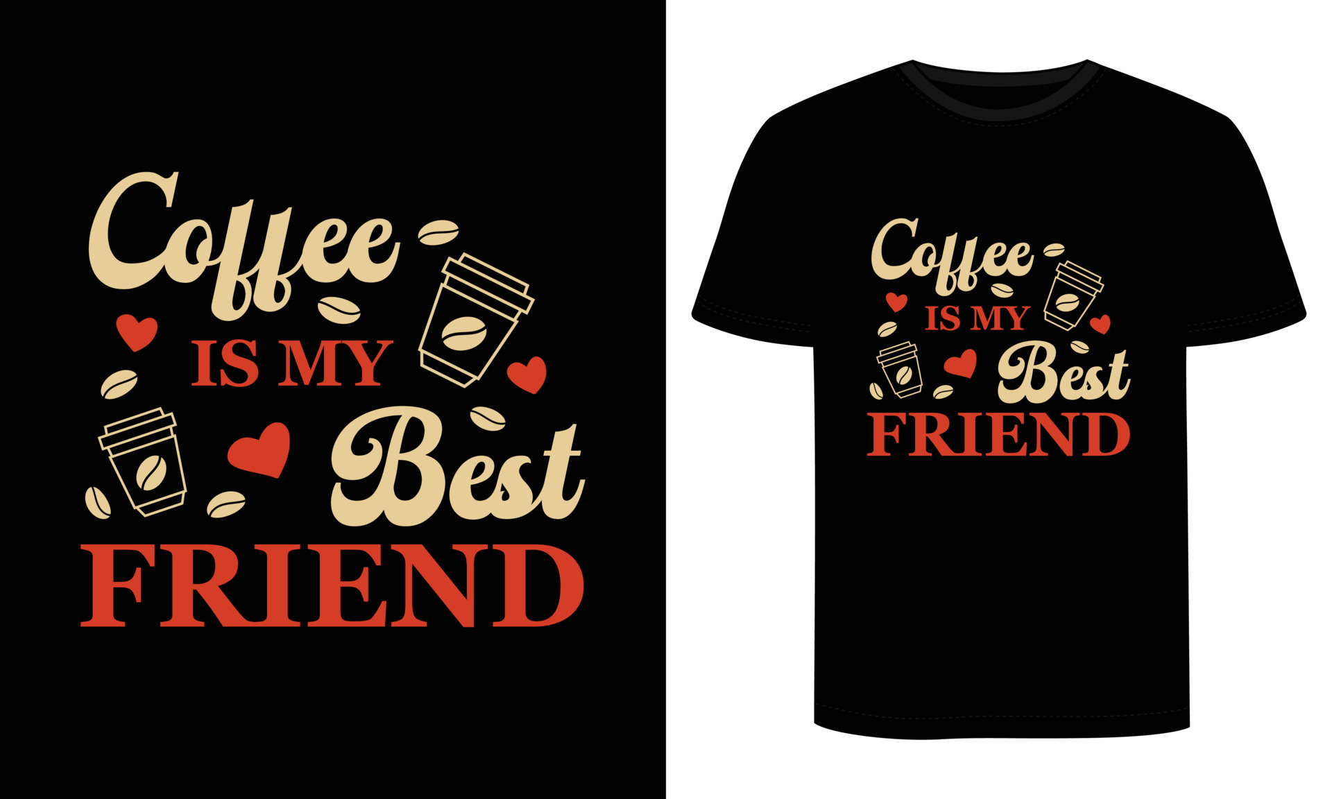 Coffee Lover T shirt design, Typography Vector 20710037 Vector Art at ...