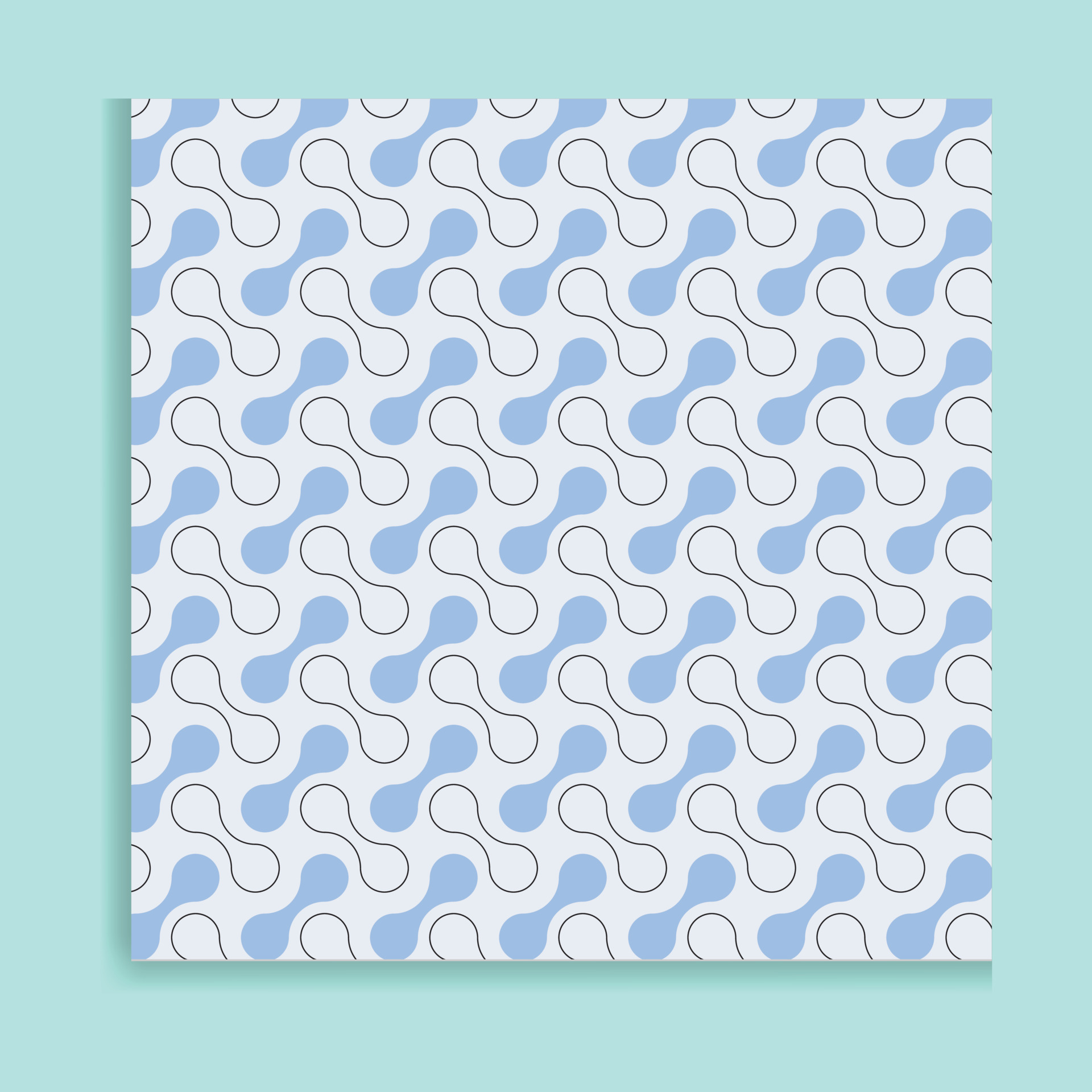 Vector Seamless Pattern Modern Stylish Texture Repeated Retro